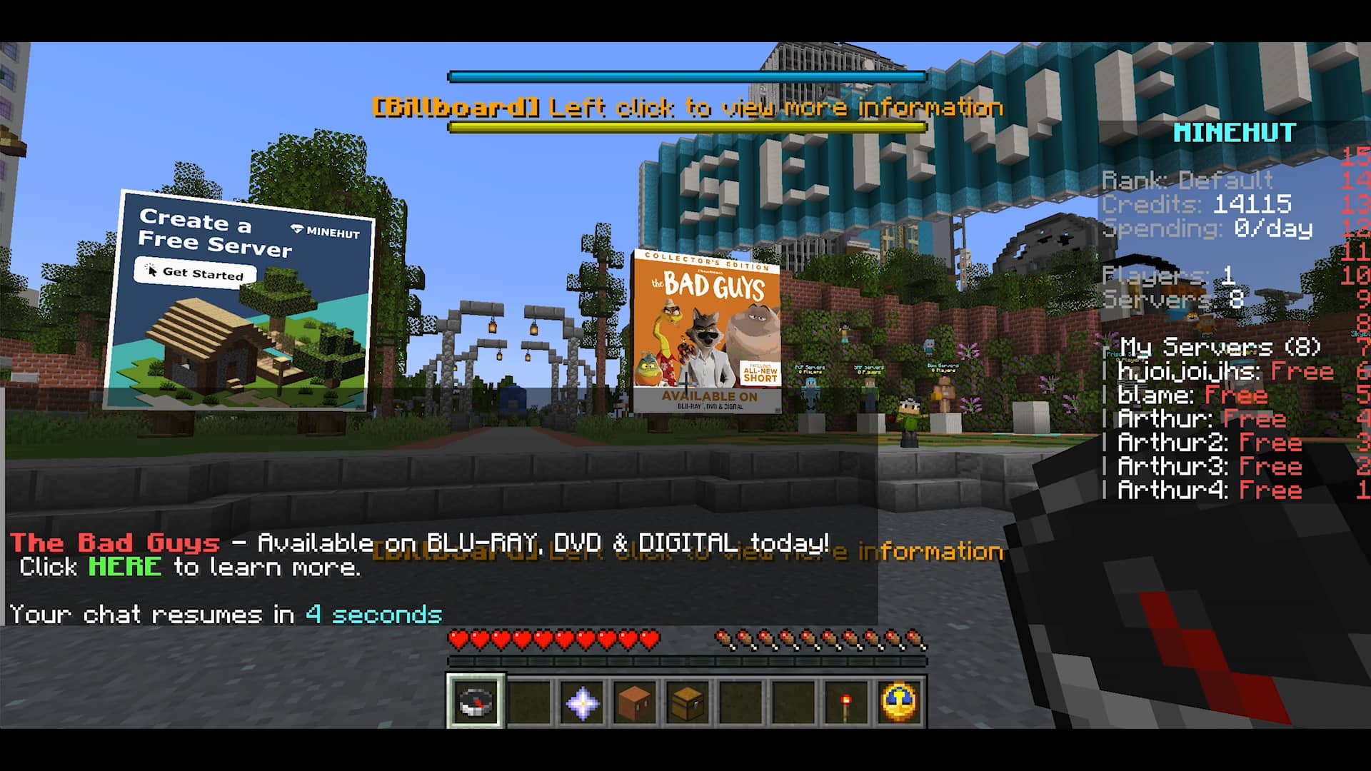 Clickable Billboard_Minecraft on Vimeo