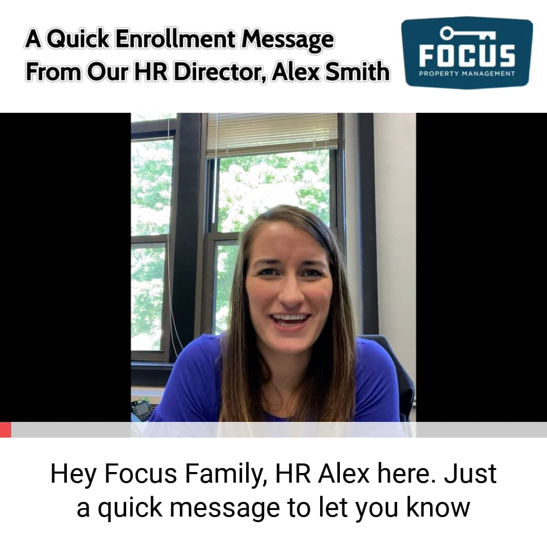 A Quick Enrollment Message From Our HR Director, Alex Smith on Vimeo
