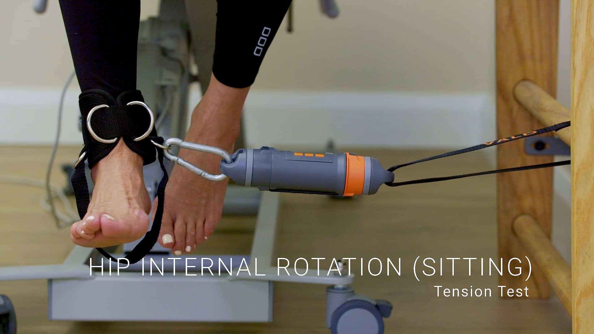 VALD DynaMo Plus Hip Internal Rotation (Sitting) Tension Test on Vimeo