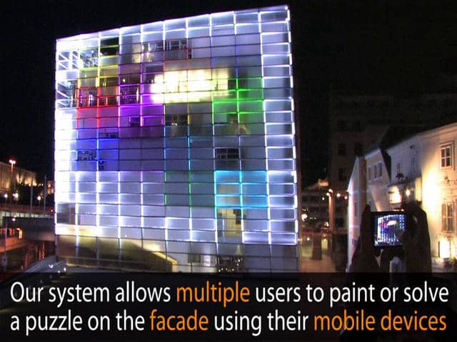 iRiS - Multi-User Interaction on Media Facades on Vimeo