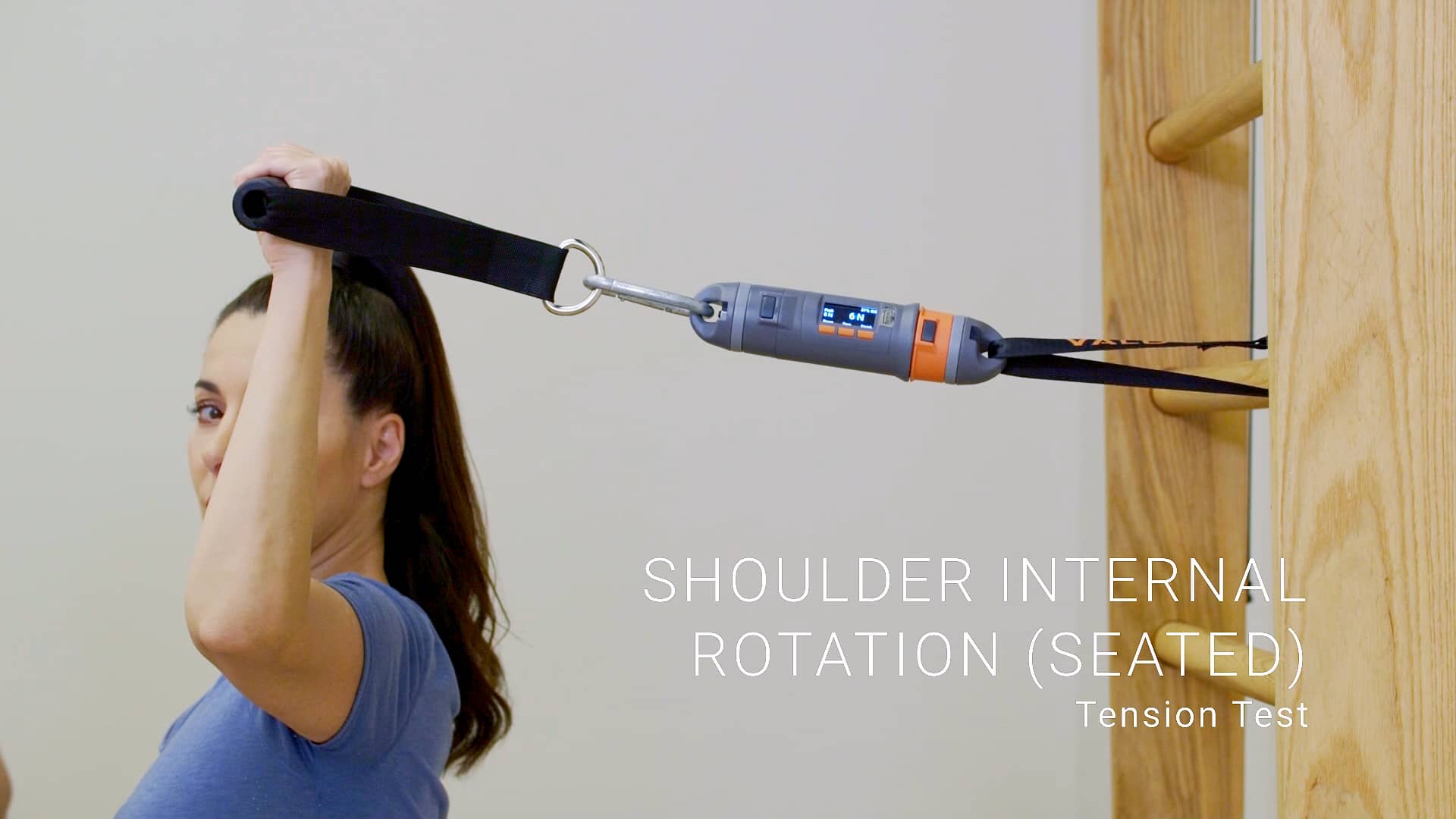 VALD DynaMo Plus Shoulder Internal Rotation (Seated) Tension Test on Vimeo