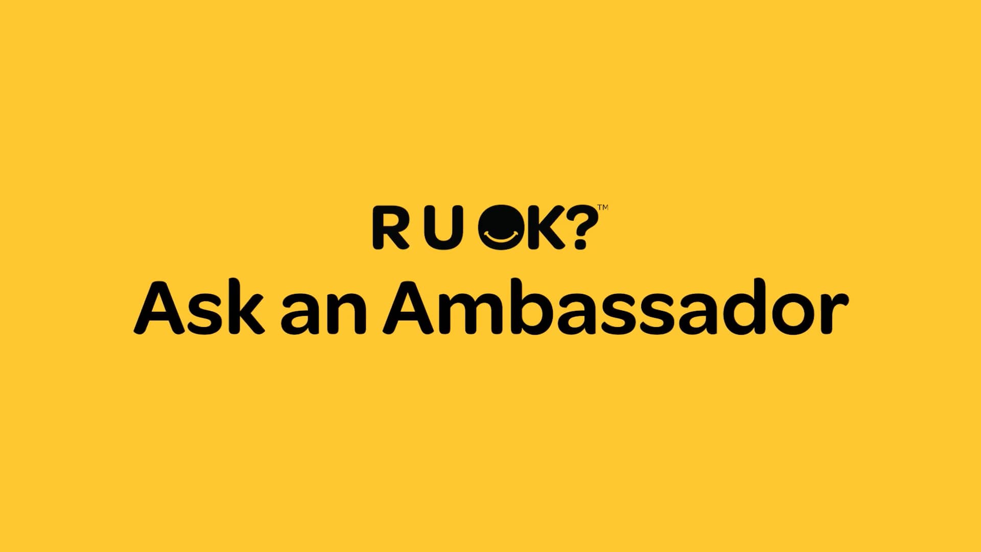 Ask an R U OK? Ambassador on Vimeo