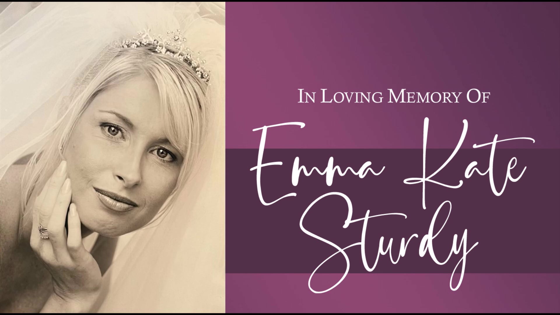Emma Kate Sturdy - Funeral Service on Vimeo