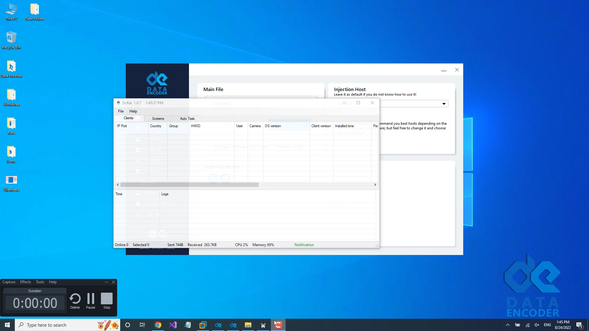 Byapssing Windows Defender Data Encoder Crypter August 24, 2022.mp4 on ...