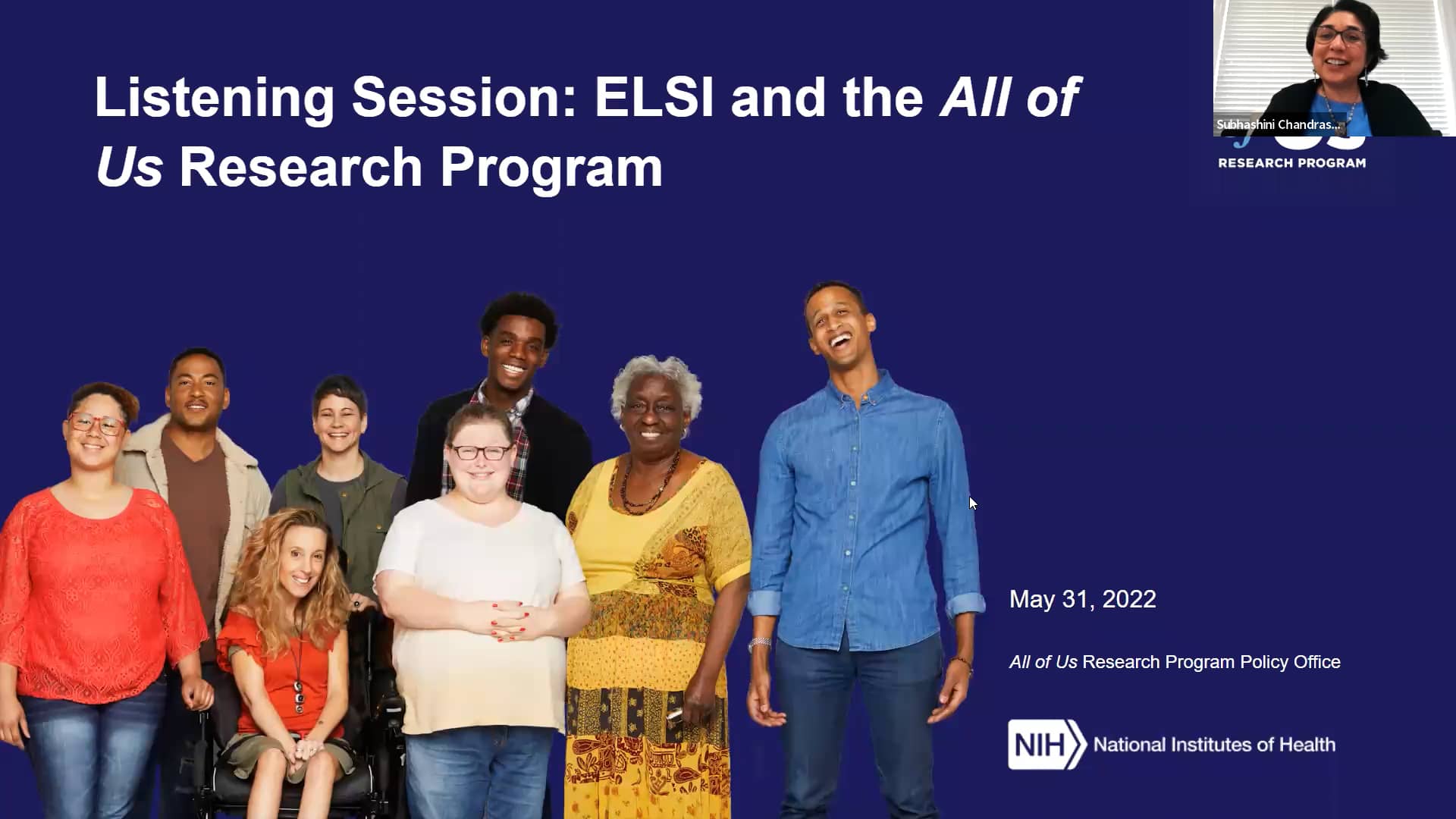 *ELSIcon2022 Listening Session: ELSI and the All of Us Research Program on Vimeo