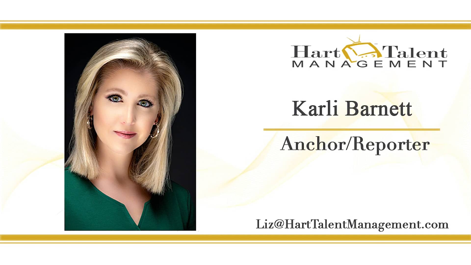 Karli Barnett Talent Reel on Vimeo