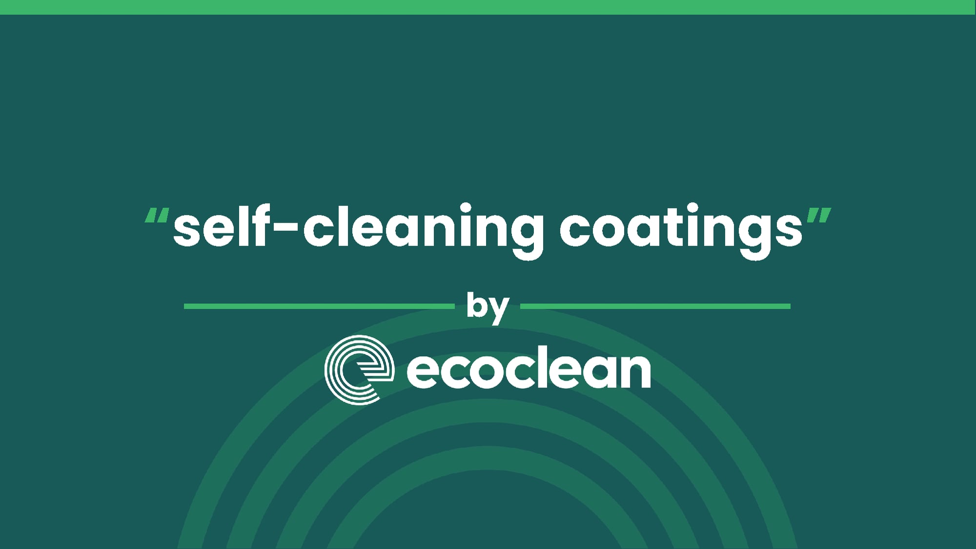 Self-Cleaning Coatings by ECOCLEAN on Vimeo