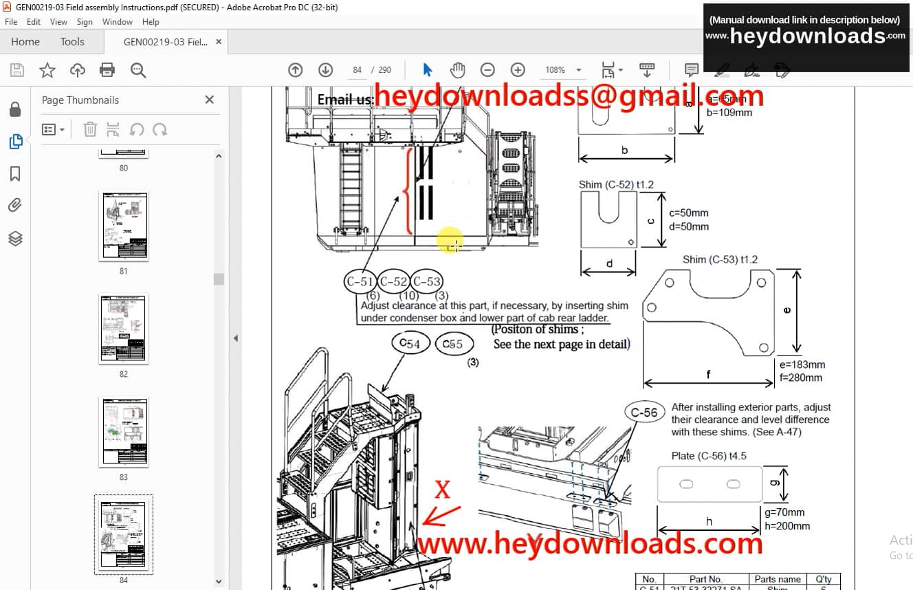 KOMATSU PC2000-11 PC2000-11E0 HYDRAULIC EXCAVATOR FIELD ASSEMBLY ...