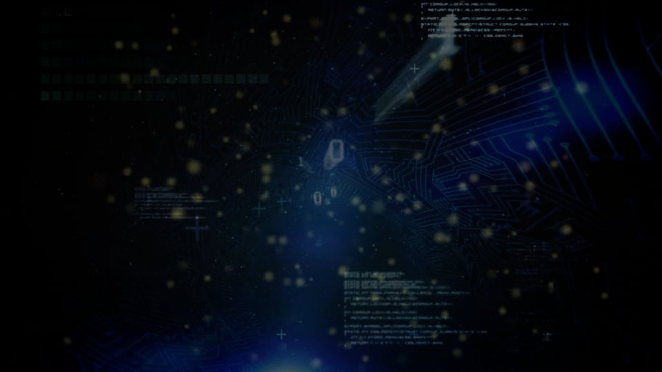 Animation Of Floating Dots With Binary Codes And Programming Language Moving In Loop Video From