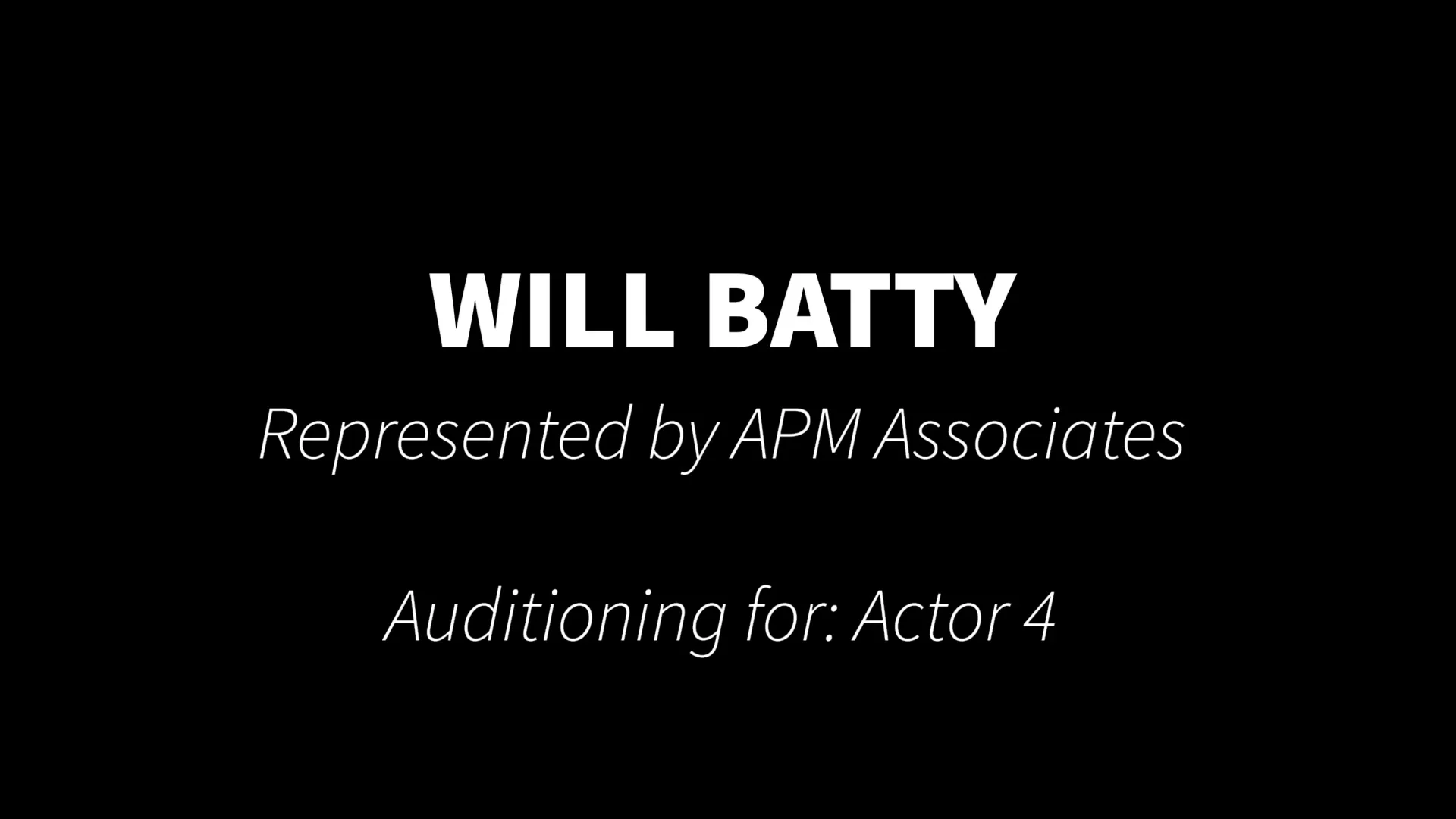 Will Batty - Cinderella self-tape - Actor 4 on Vimeo