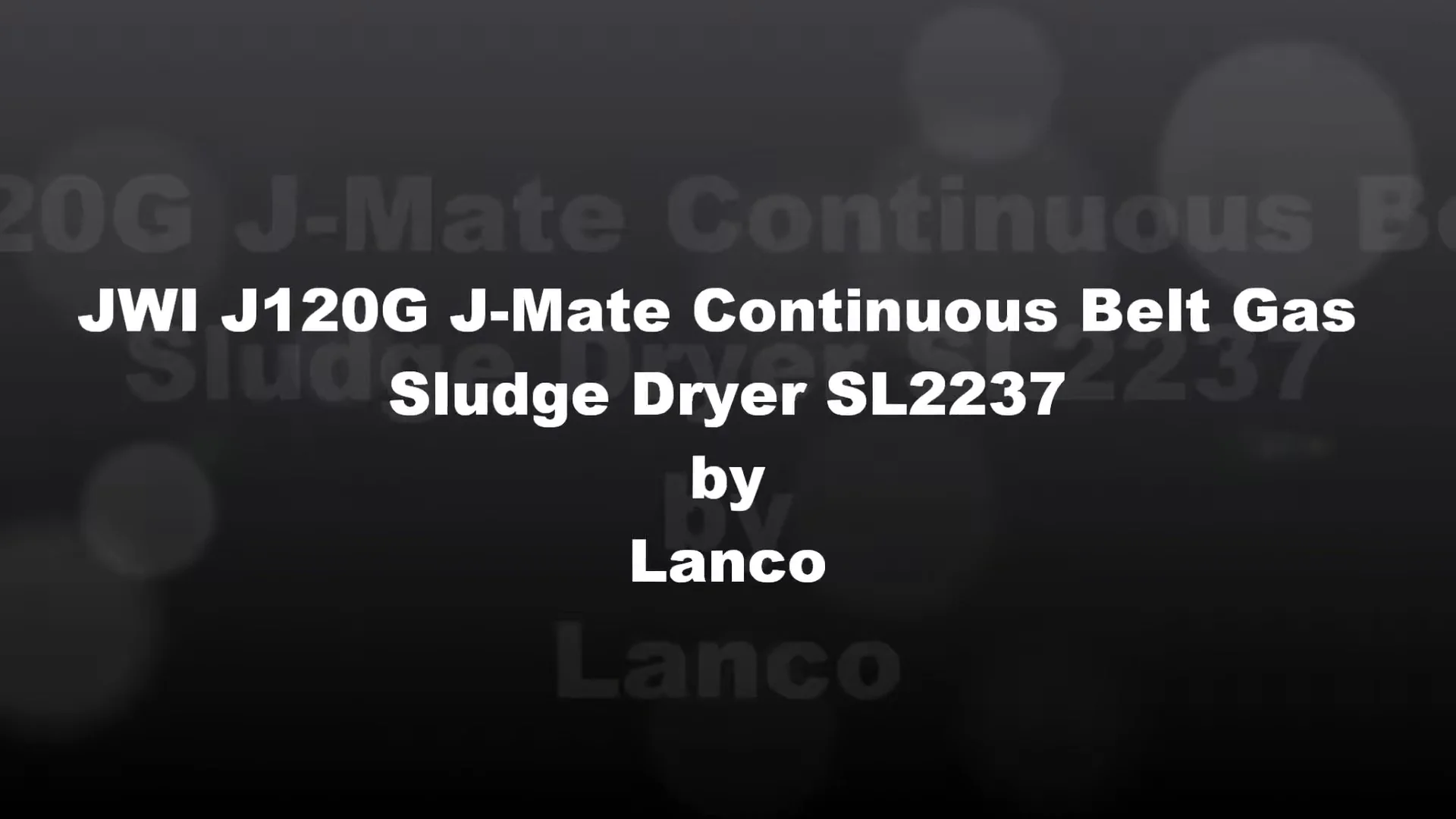 J-Mate Continuous Sludge Dryer on Vimeo