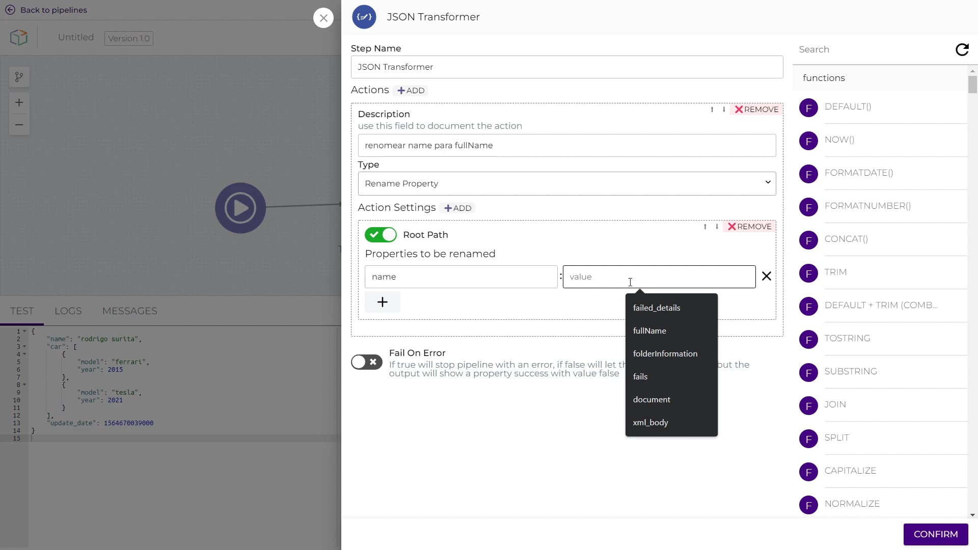 JSON Transformer - Prática on Vimeo