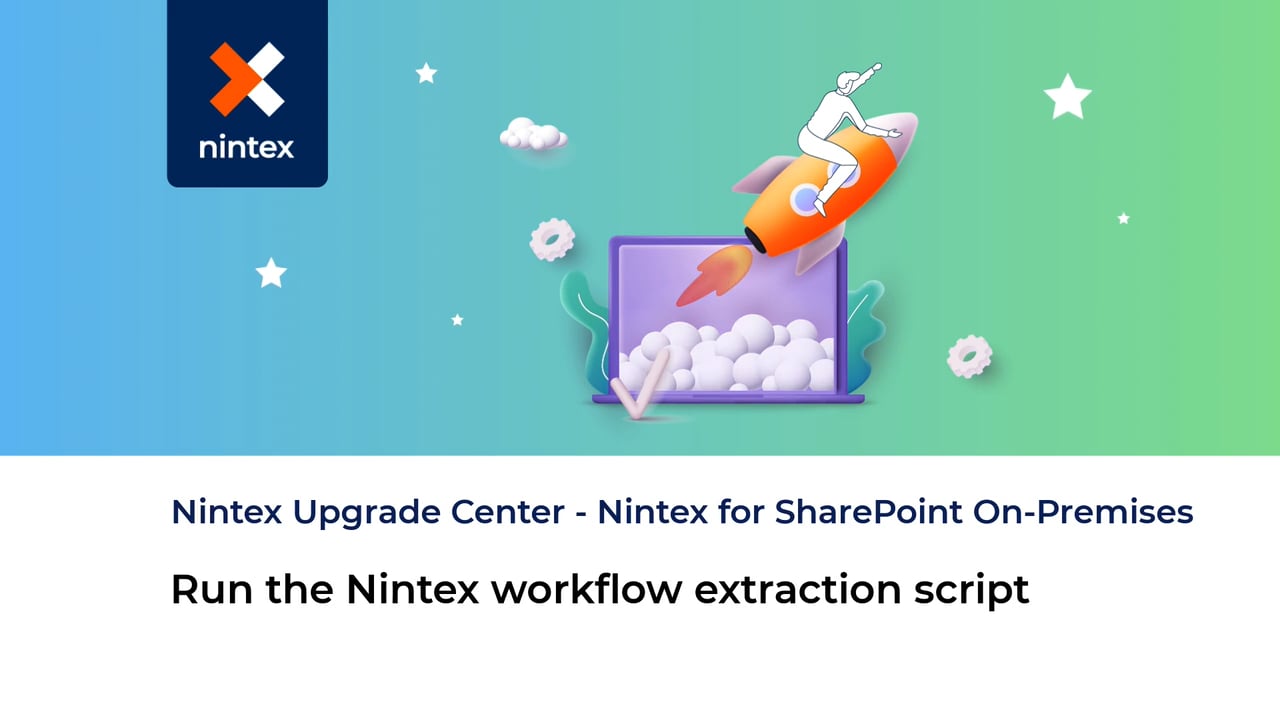 Run the Nintex workflow extraction script on Vimeo