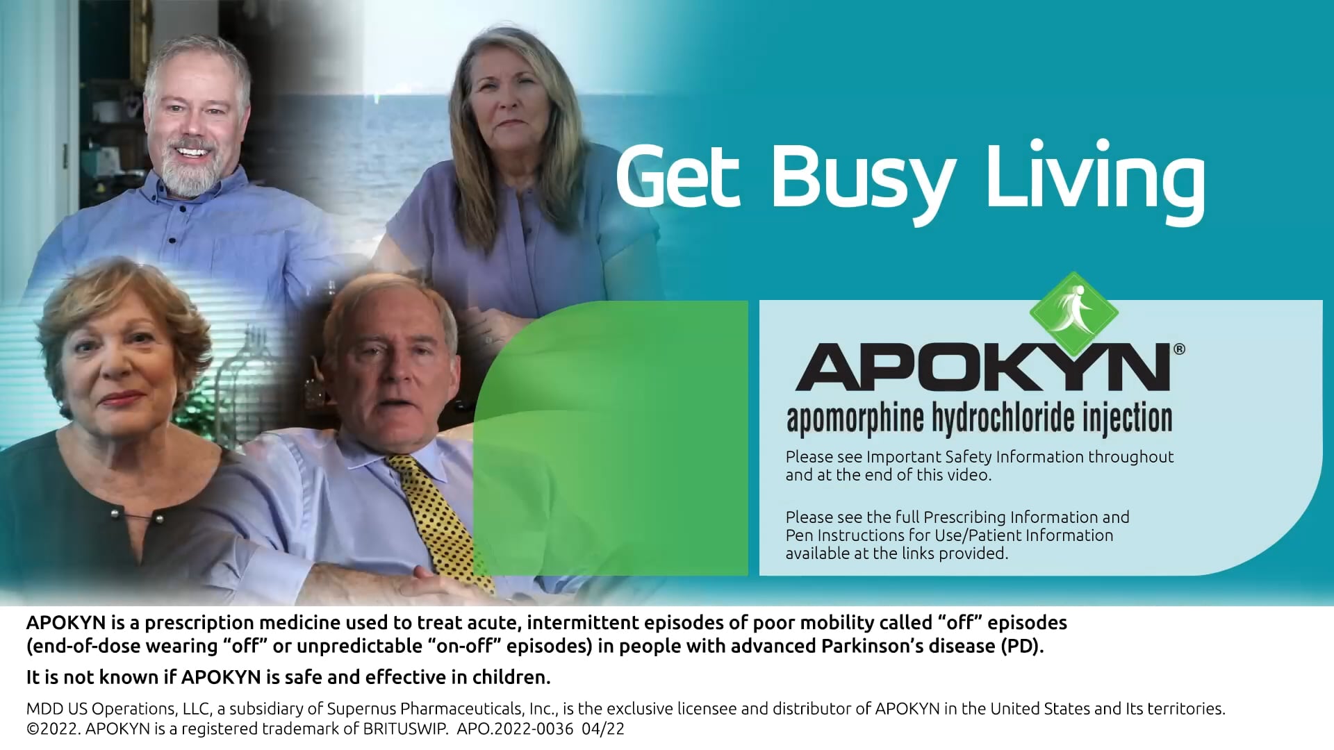 How did you feel at first about taking APOKYN? on Vimeo