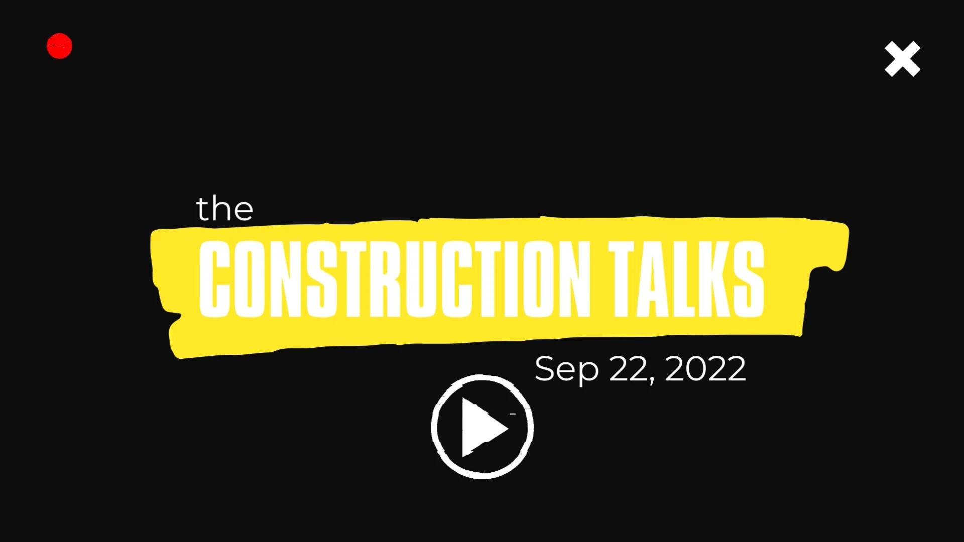 Construction Talks 2022 on Vimeo