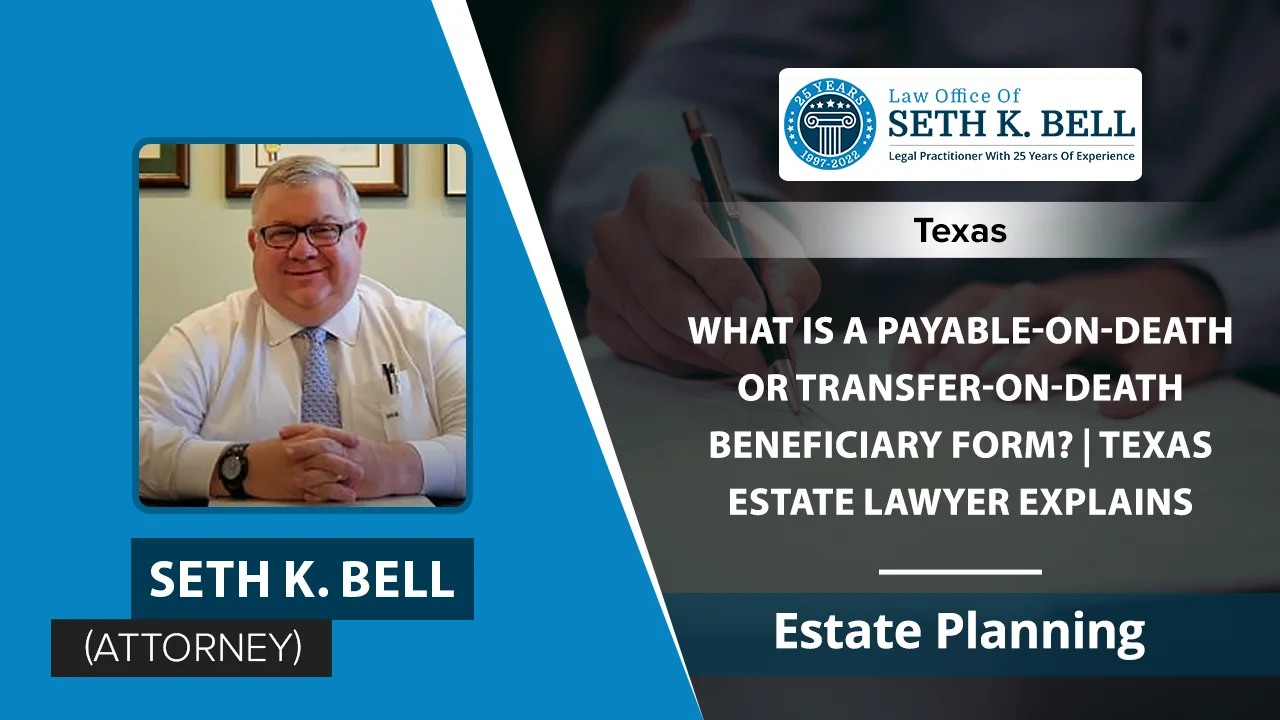 What Is A Payable-On-Death Or Transfer-On-Death Beneficiary Form ...