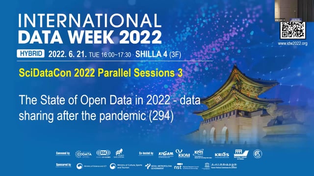 SciDataCon 2022 recordings on Vimeo