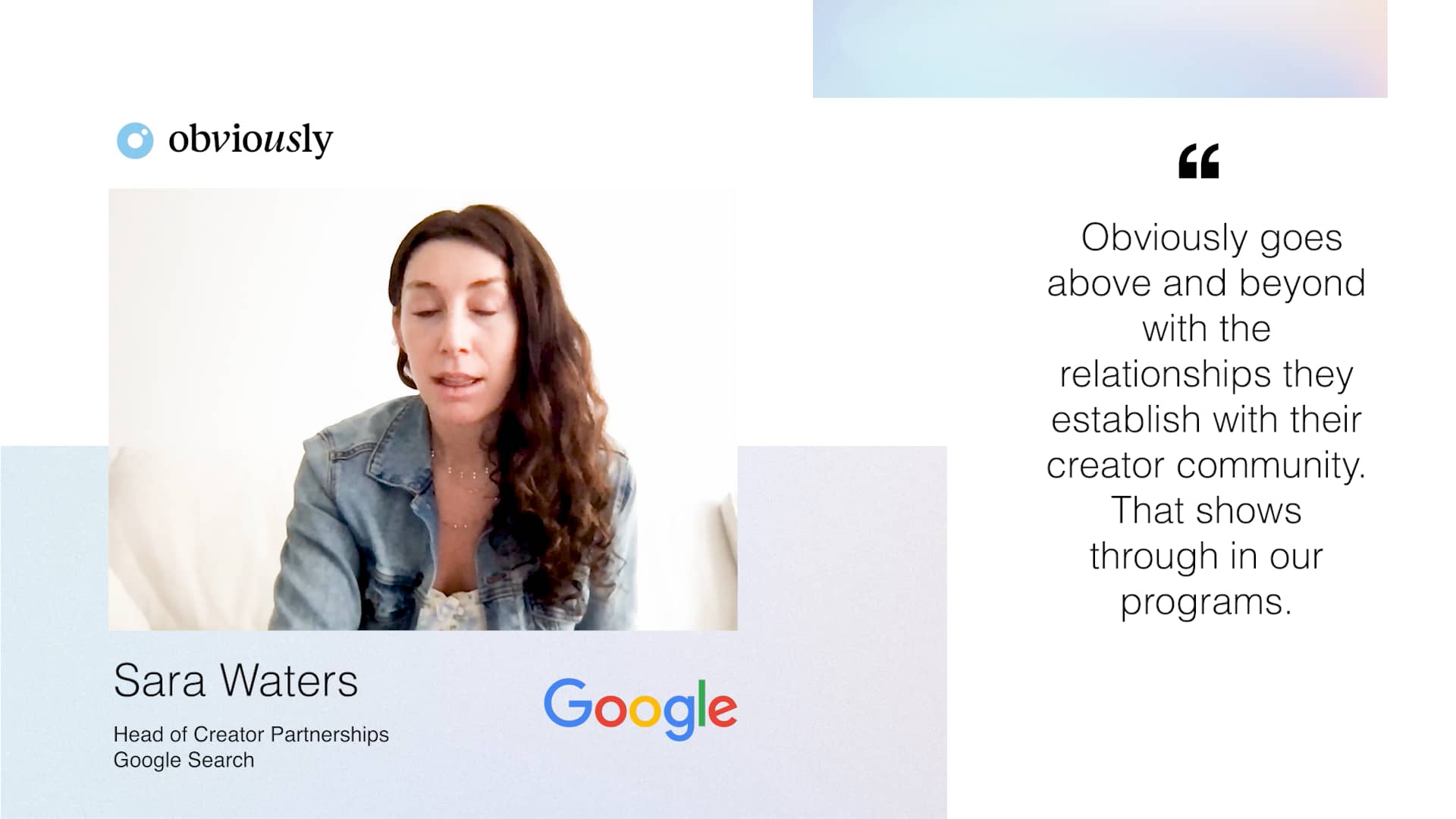 Sara Waters, Google_4 on Vimeo