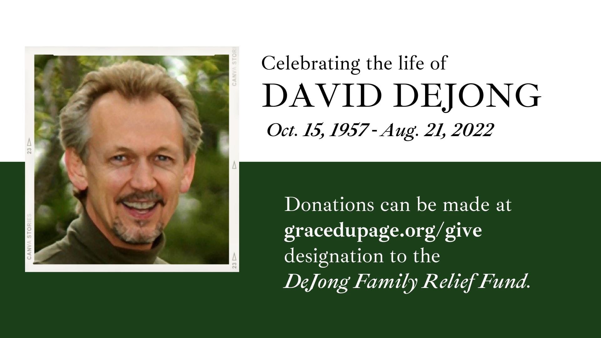 Service for David DeJong on Vimeo