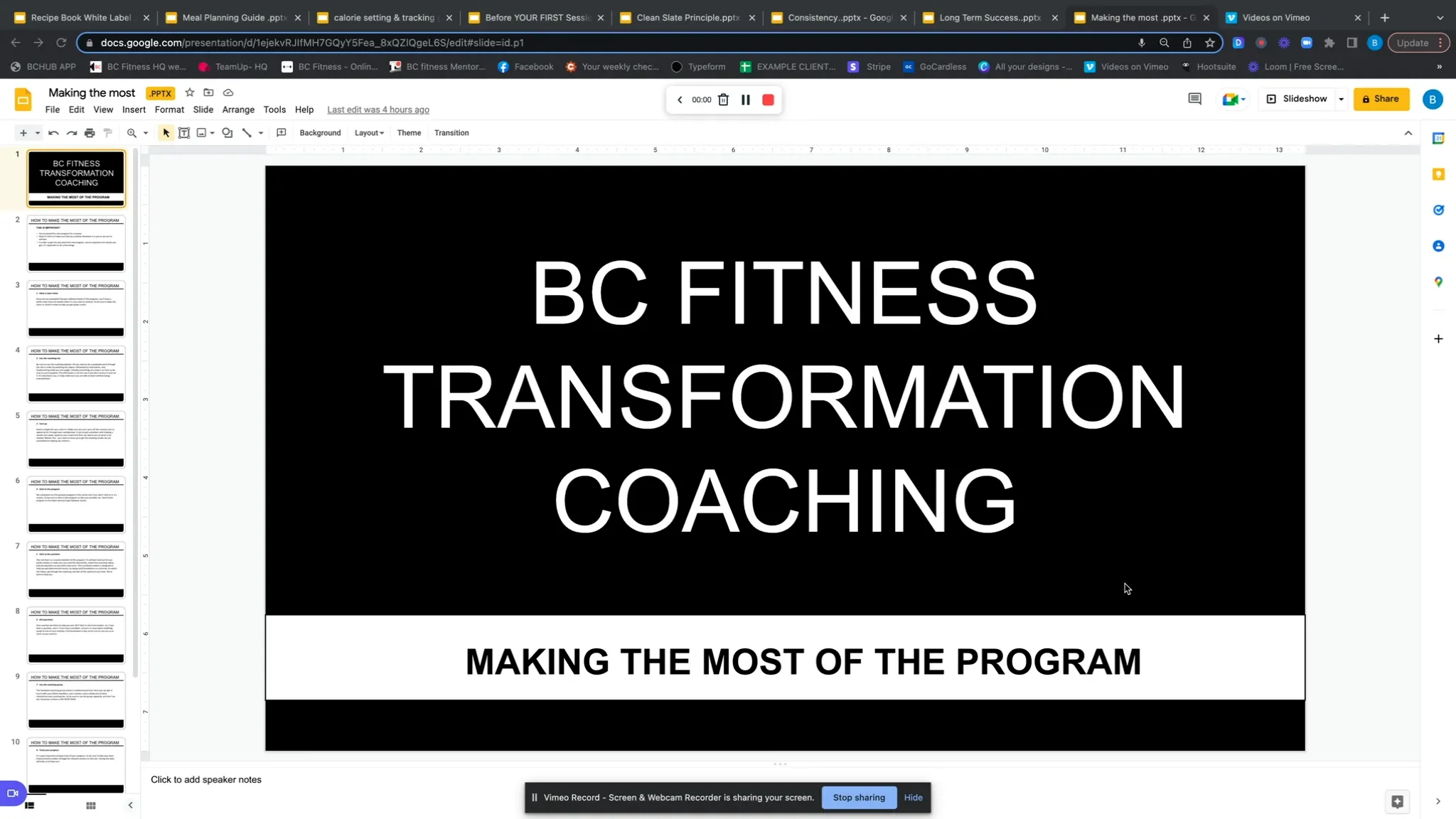 How to make the most of the programme on Vimeo