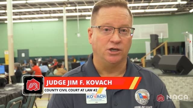 County Civil Court, Judge Jim F. Kovach at NACA's Achieve the Dream ...