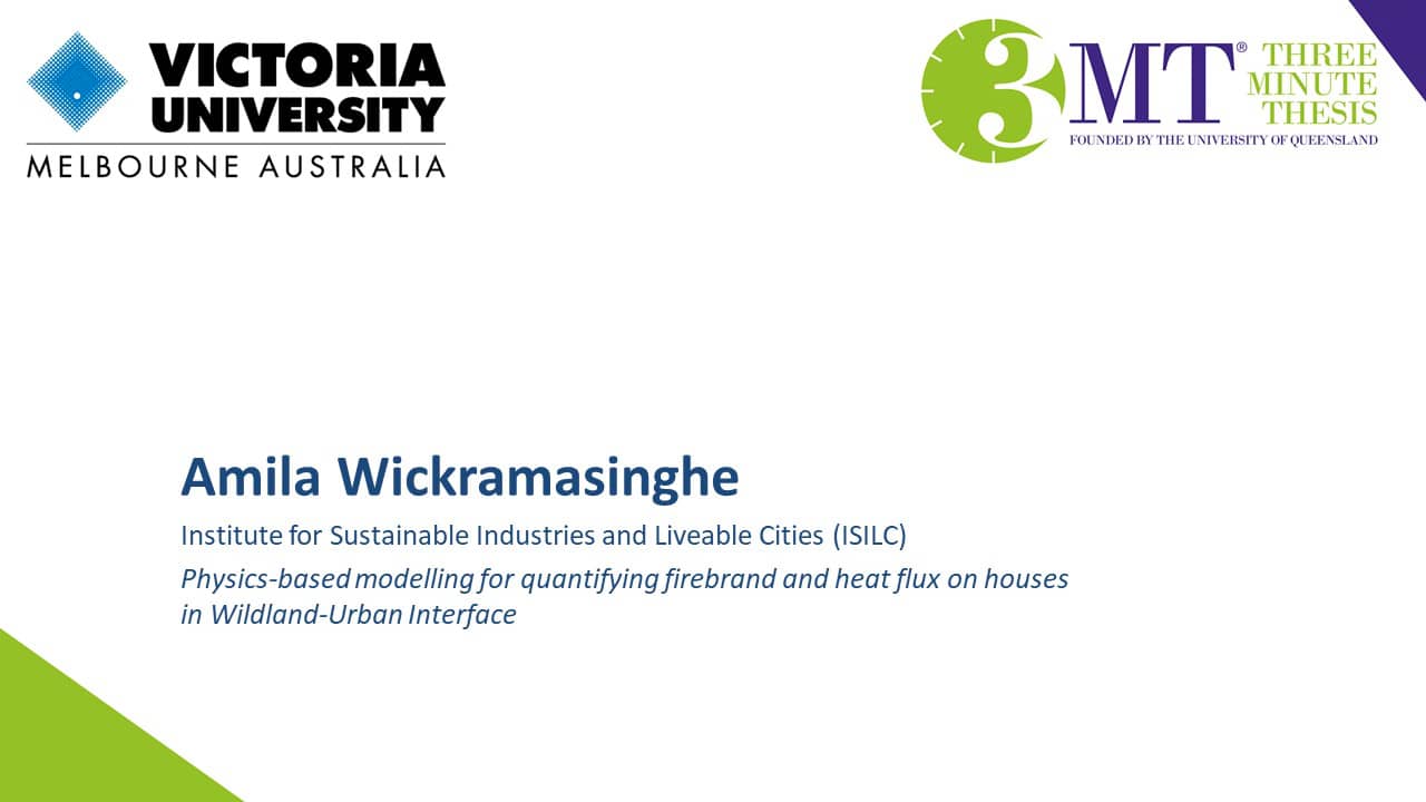 Amila Wickramasinghe_Physics-based modelling for quantifying firebrand and heat flux on houses ...
