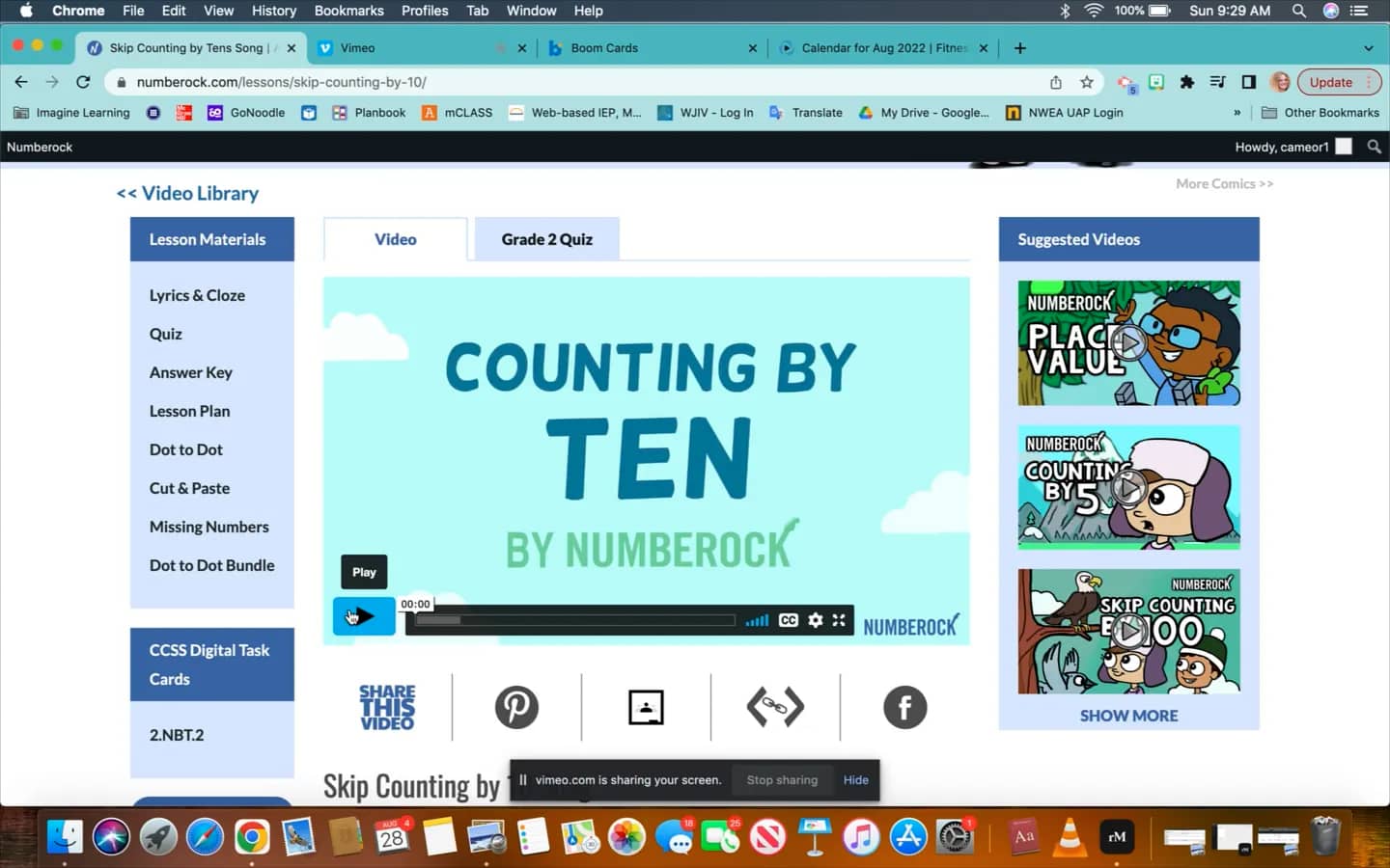 Number Rock Skip Count by 10 on Vimeo