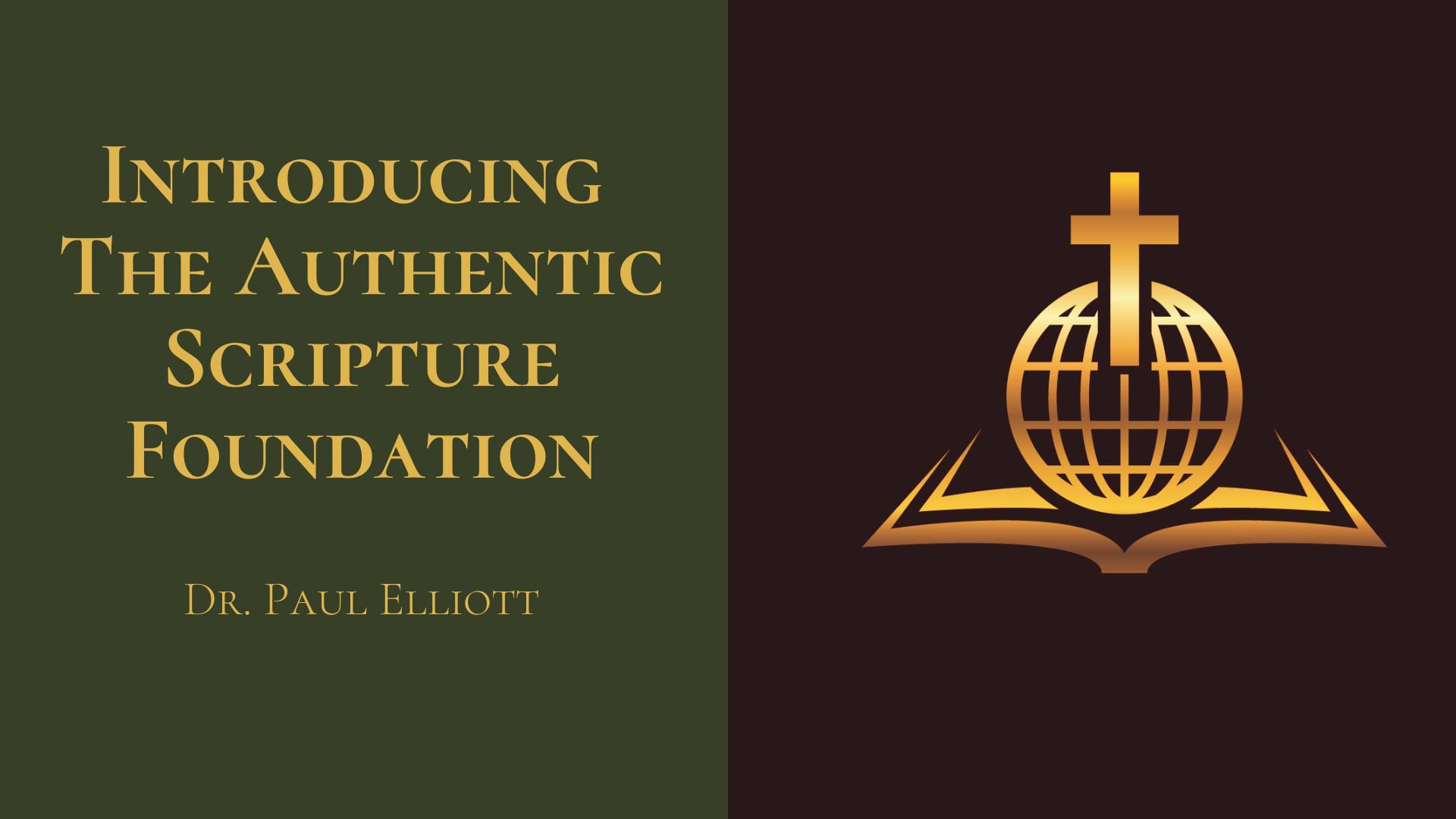 Introducing The Authentic Scripture Foundation on Vimeo