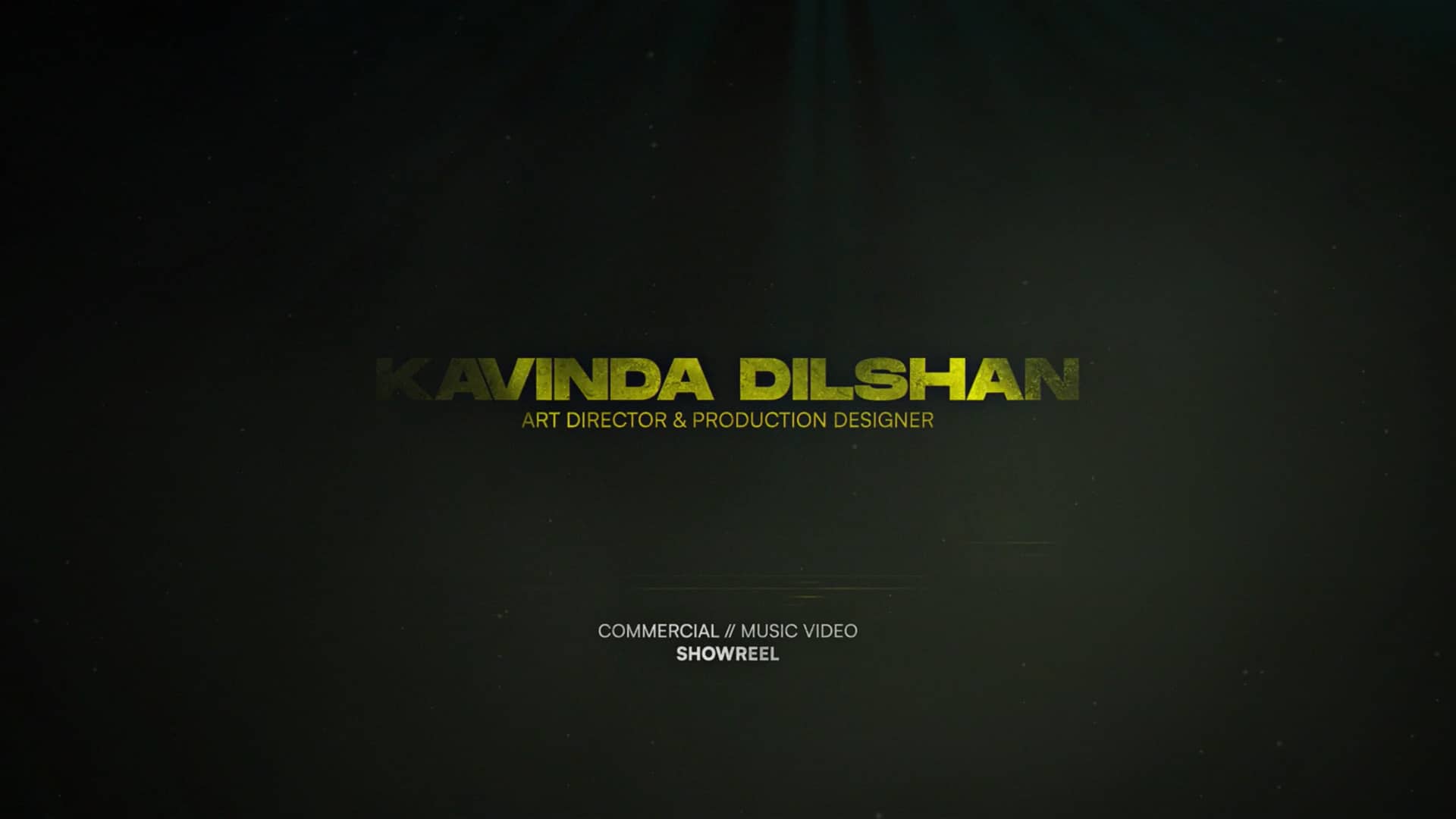 Kavinda Dilshan - Art Director / Production Designer - Showreel on Vimeo
