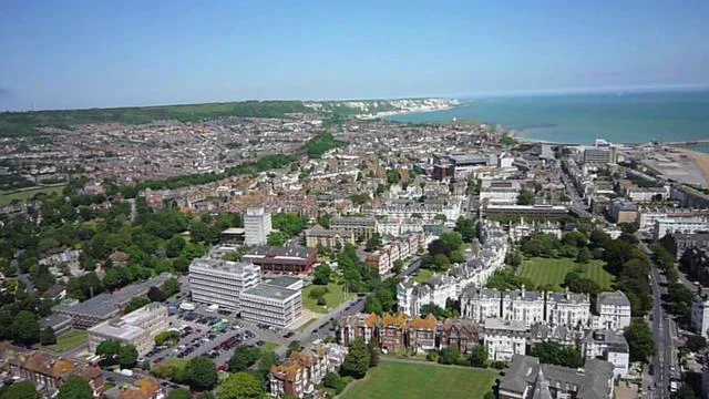 HD FPV Flying over the English Channel - Almost losing my Plane to the ...