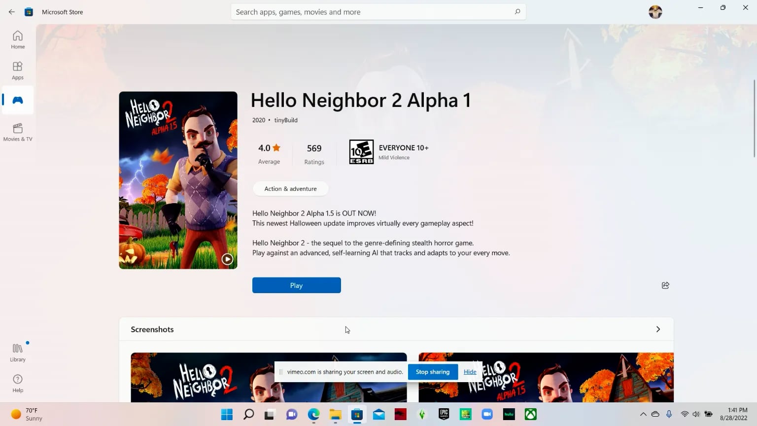 Playing Hello Neighbor chapter 2 Alpha 1! Gameplay on Vimeo