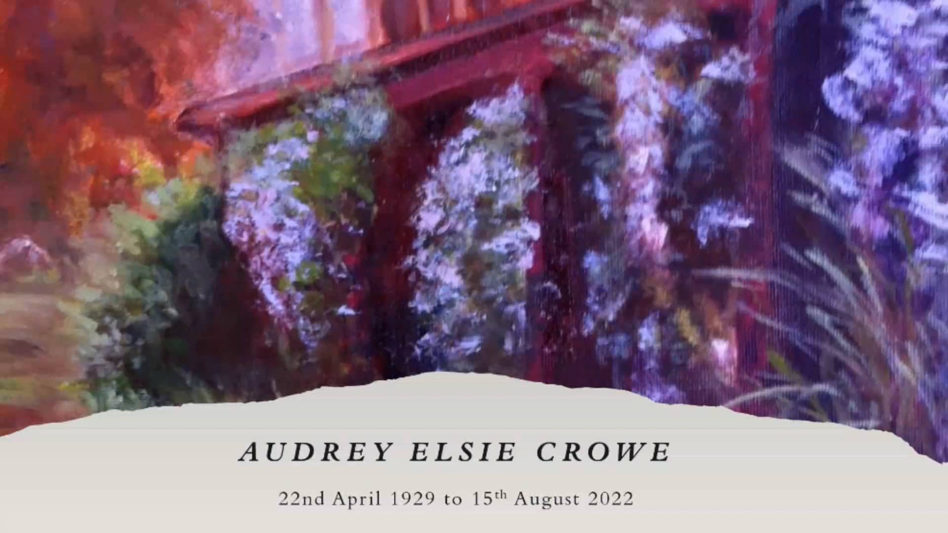Audrey Elsie Crowe - Funeral Service on Vimeo