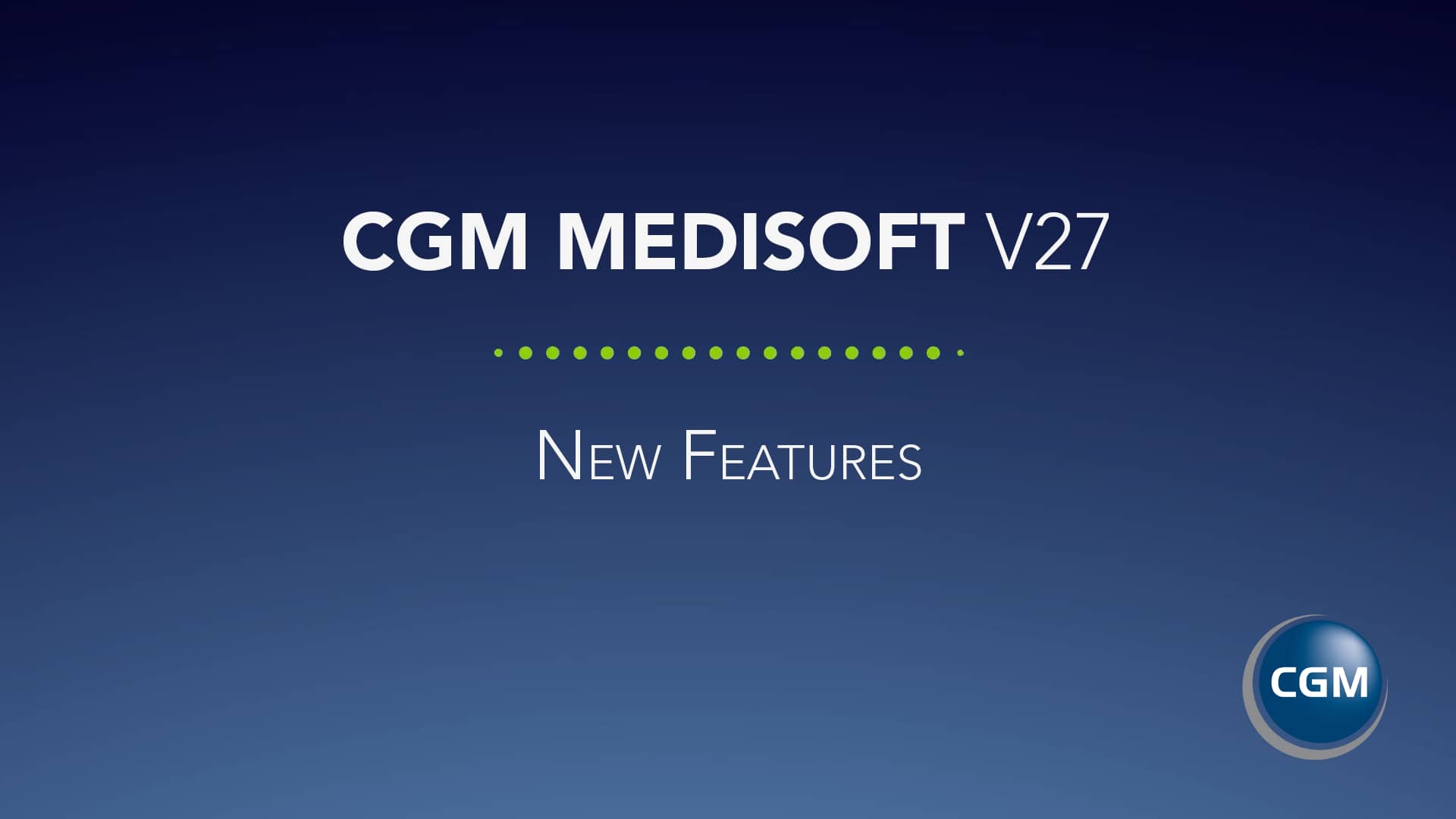 CGM MEDISOFT v27 Features Overview on Vimeo