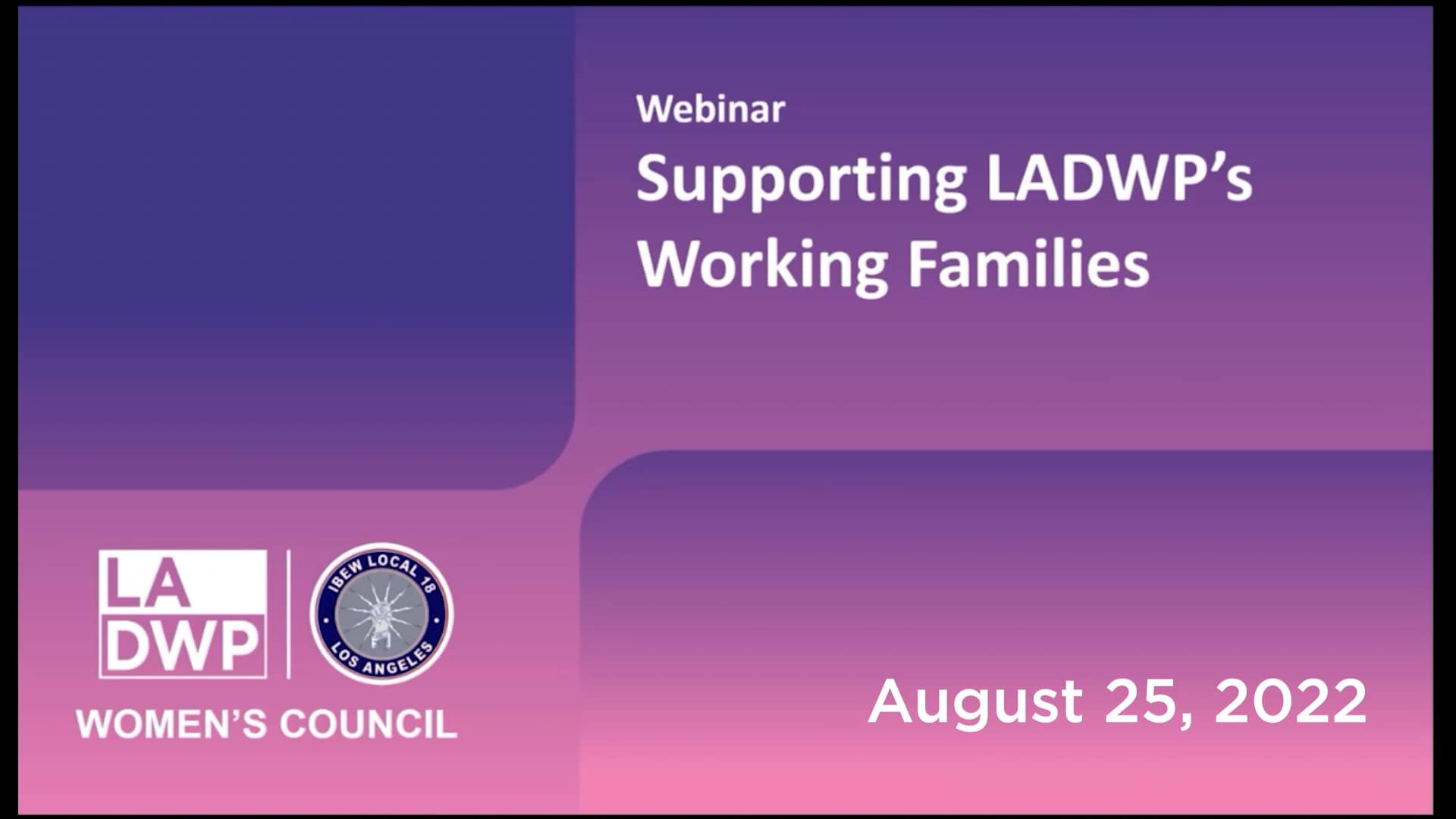 LADWP Supporting Our Working Families on Vimeo