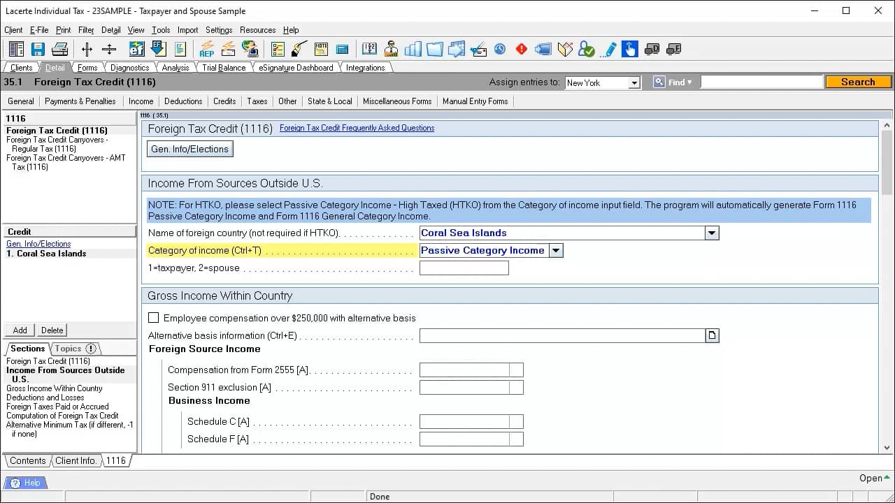 Intuit - Lacerte - Preparing Form 1116 on Vimeo