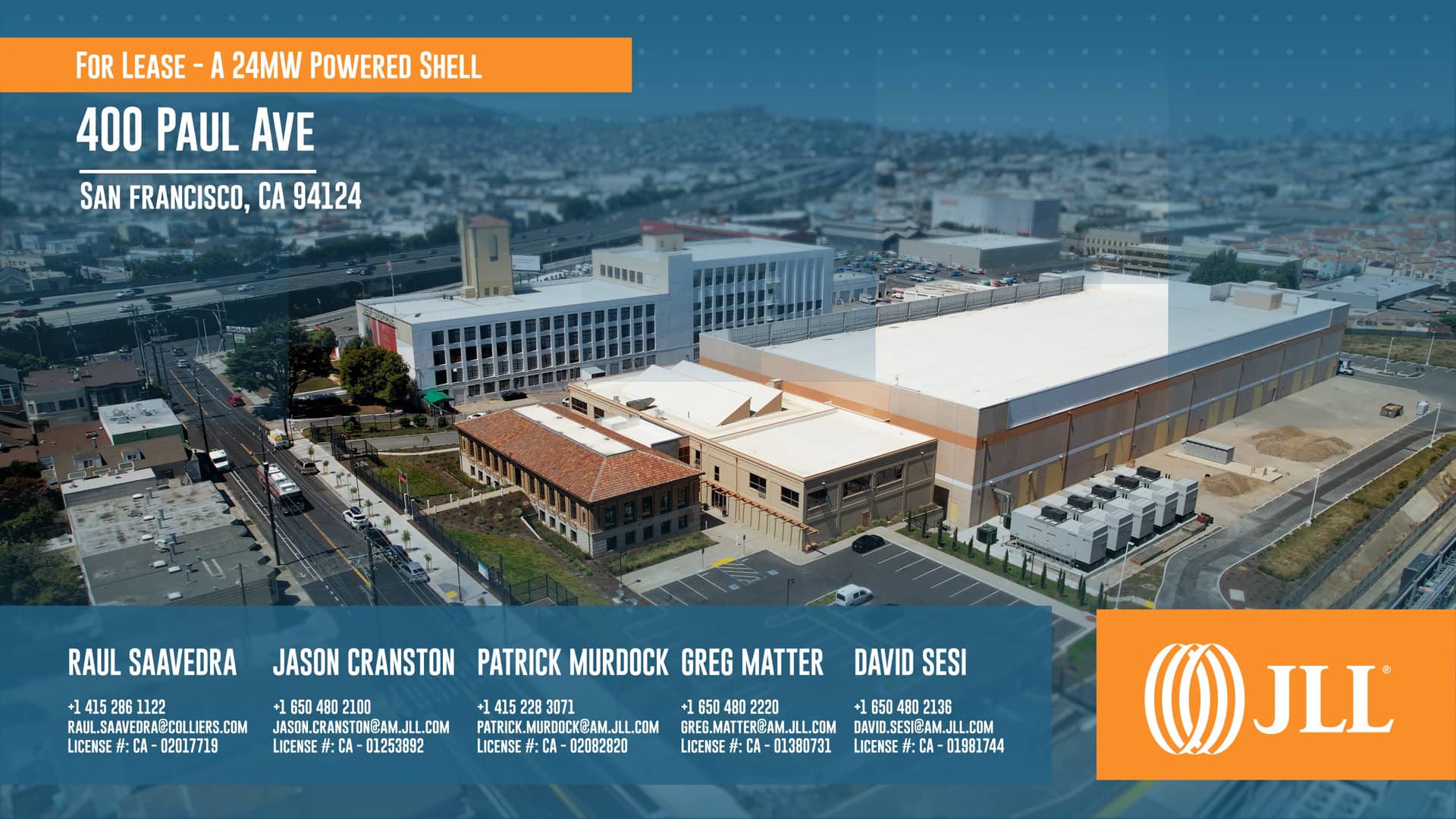 For Lease | 400 Paul Ave., San Francisco, CA 94124 | JLL | Videom on Vimeo