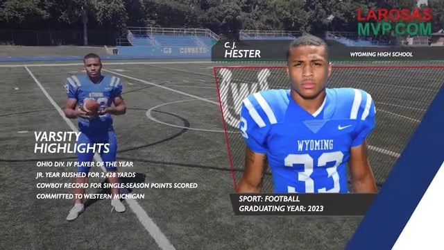 C.J. Hester - LaRosa's MVP Athlete of the Week on Vimeo