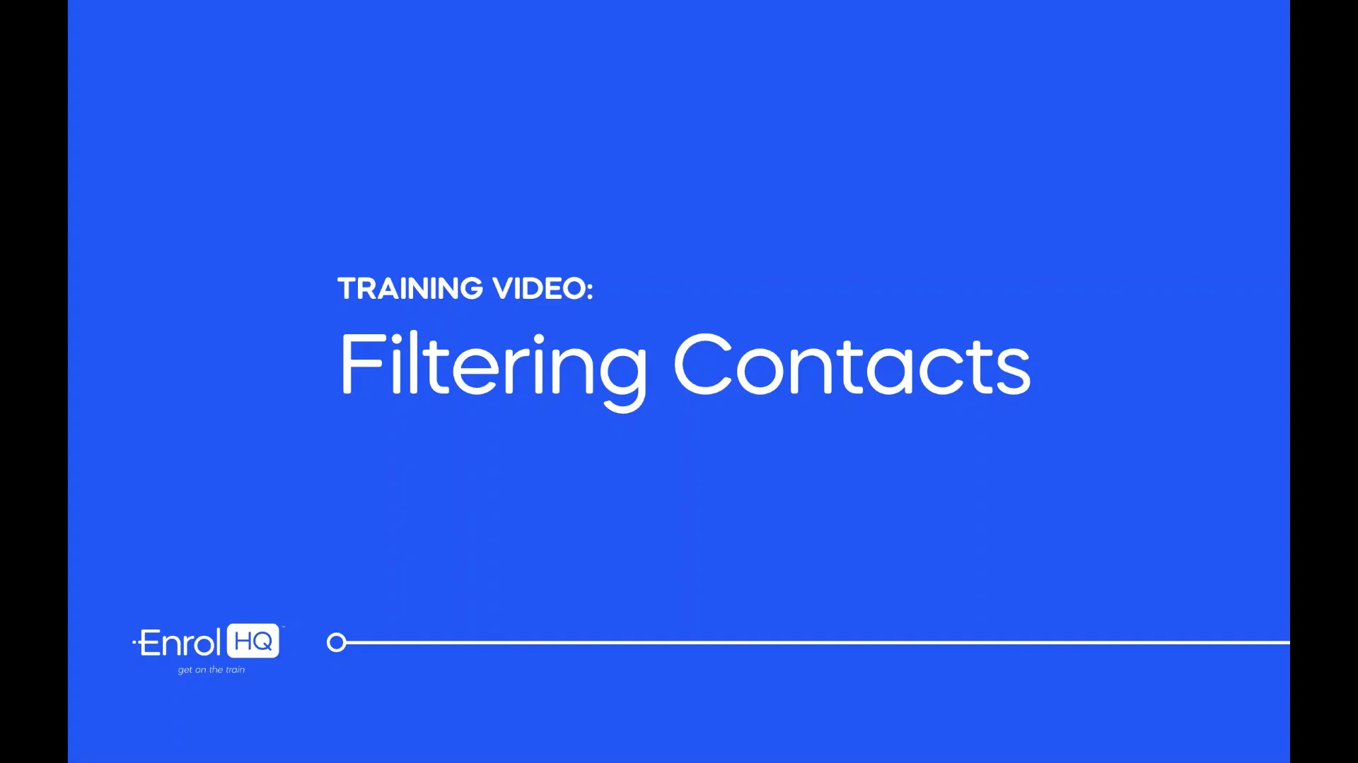 Filtering Contacts