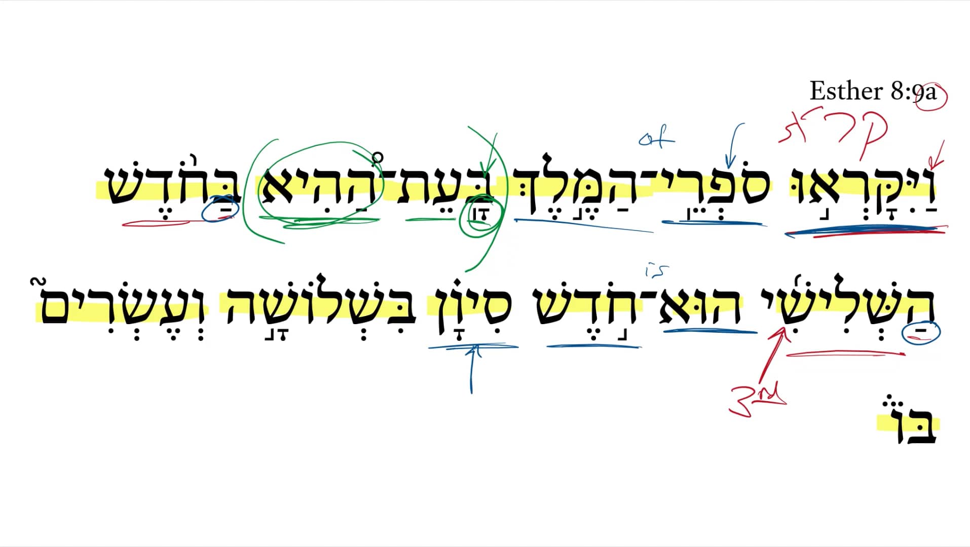 Esther 8:9a on Vimeo