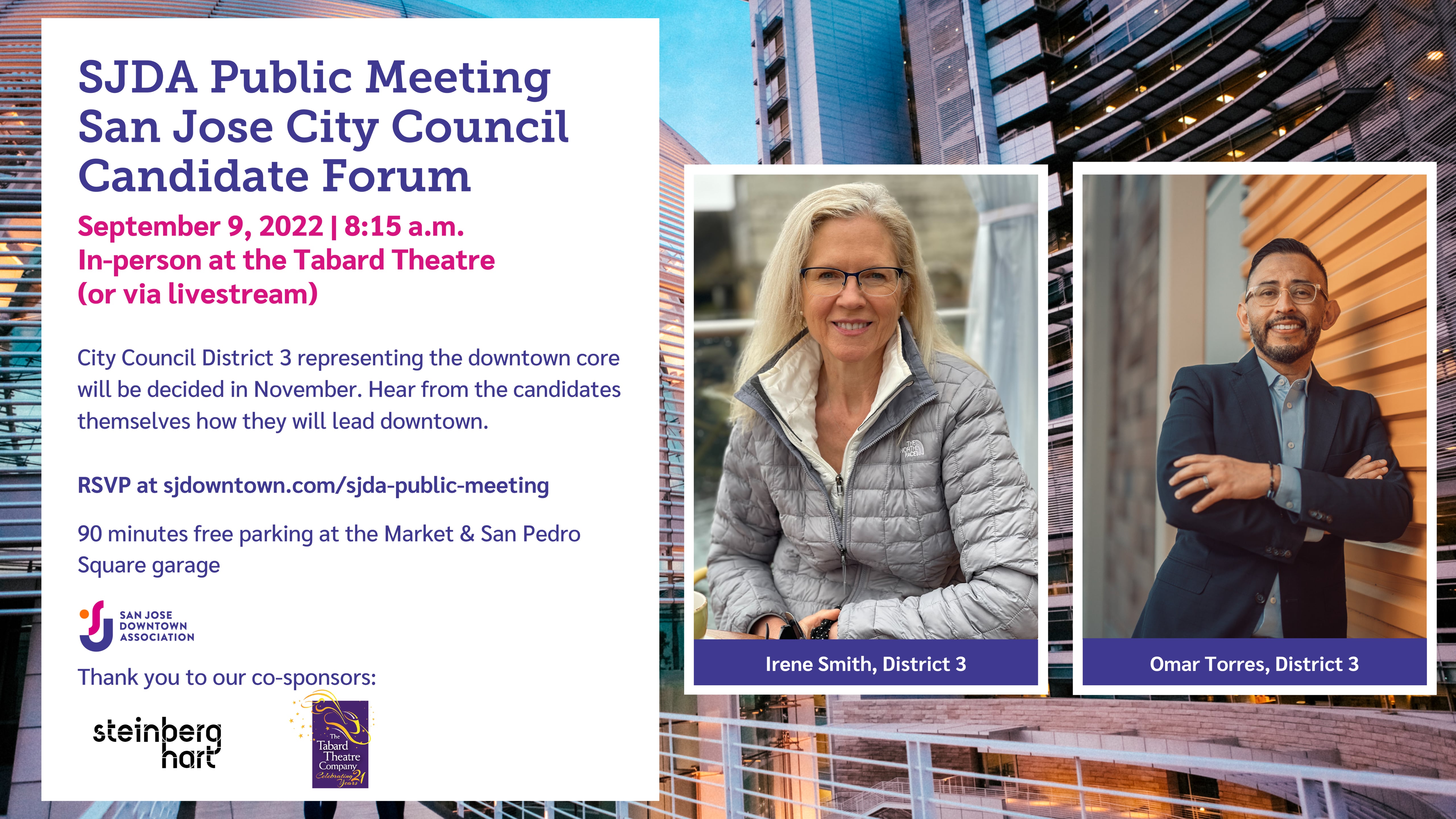 SJDA Public Meeting : San Jose City Council Candidate Forum on Vimeo