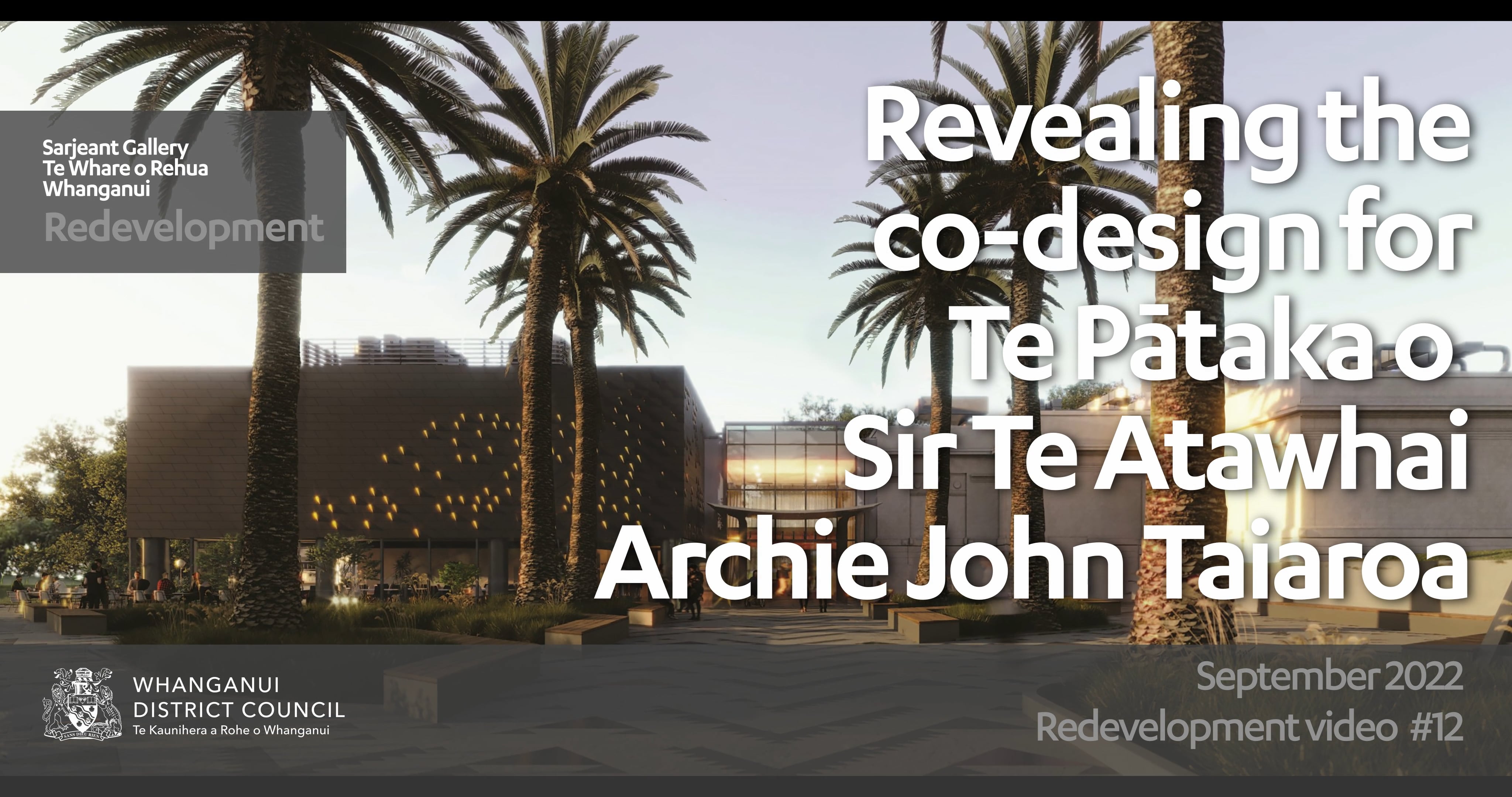 Revealing the co-design for Te Pātaka o Sir Te Atawhai Archie John ...