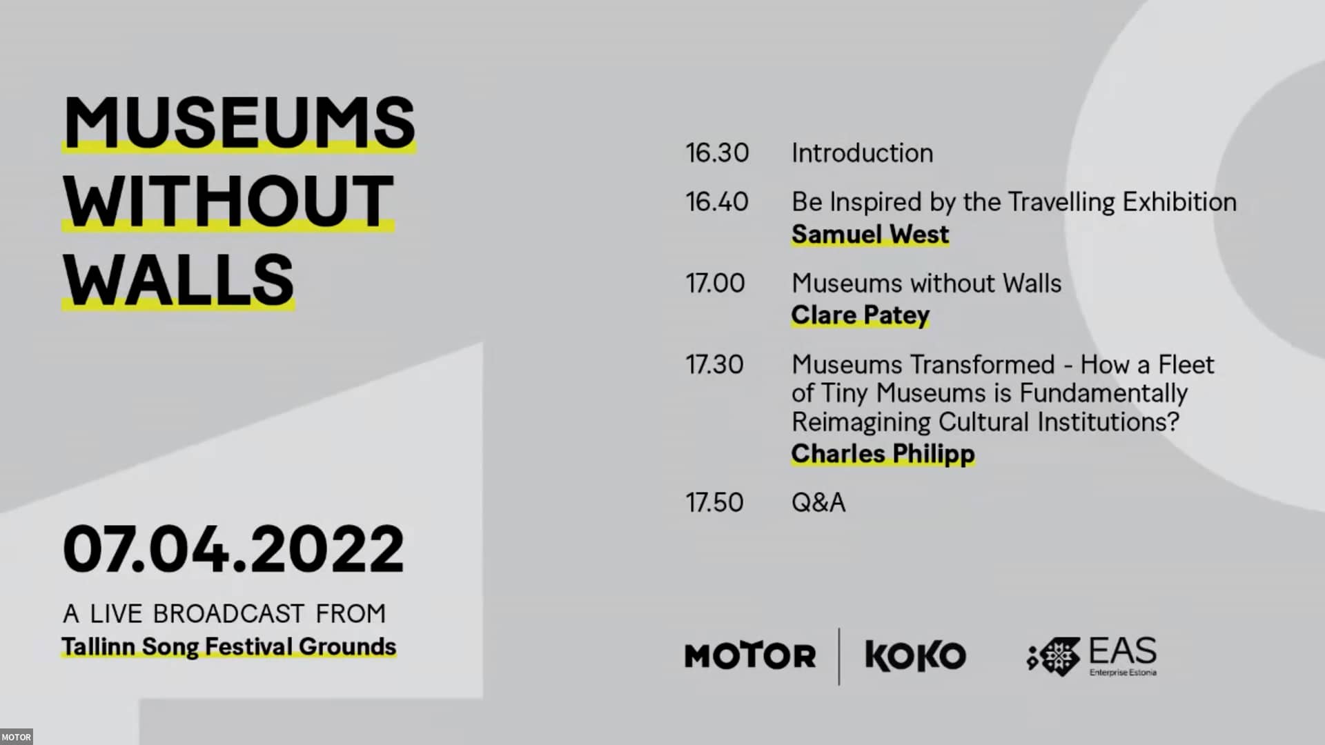 Museums without Walls 07.04.2022 on Vimeo