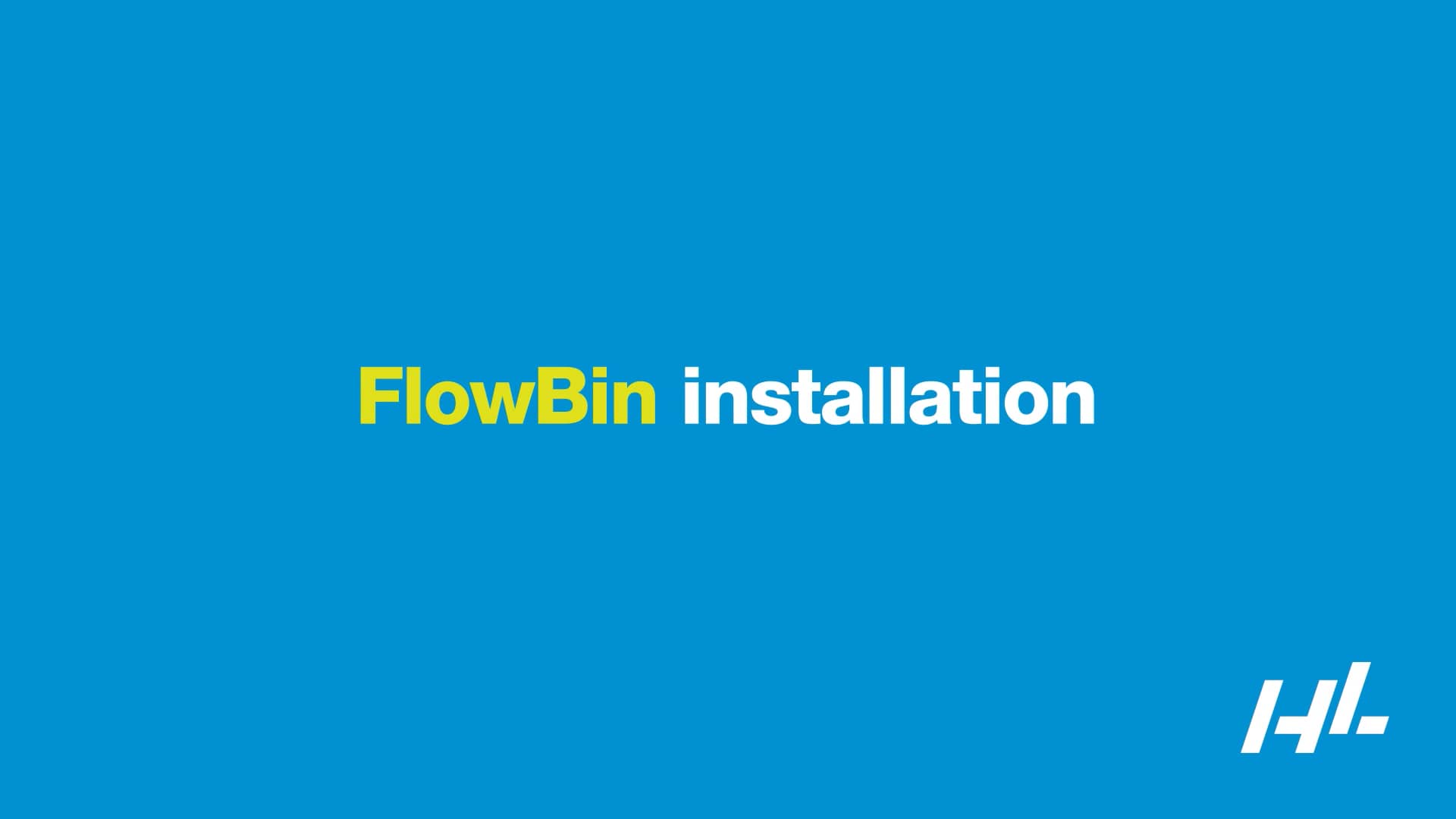 FlowBin Installation on Vimeo