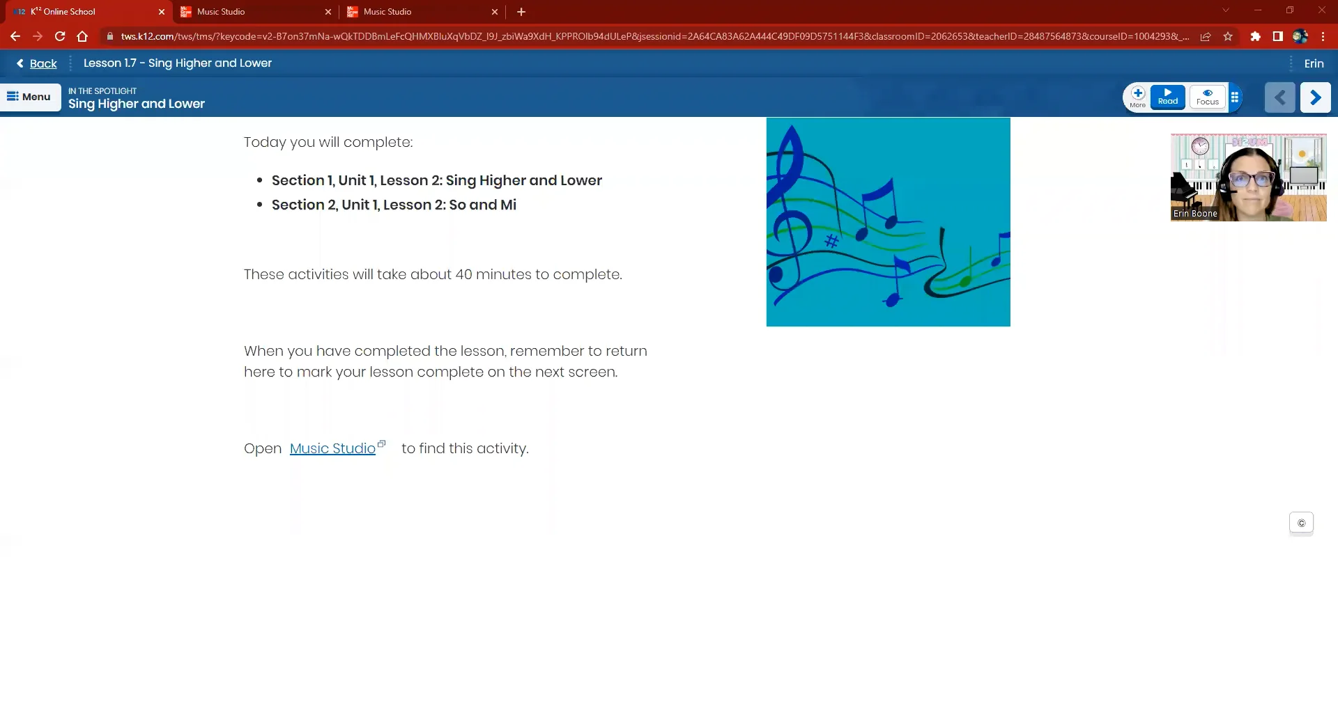 2nd grade Lesson 1.7 Sing Higher and Lower.mp4 on Vimeo