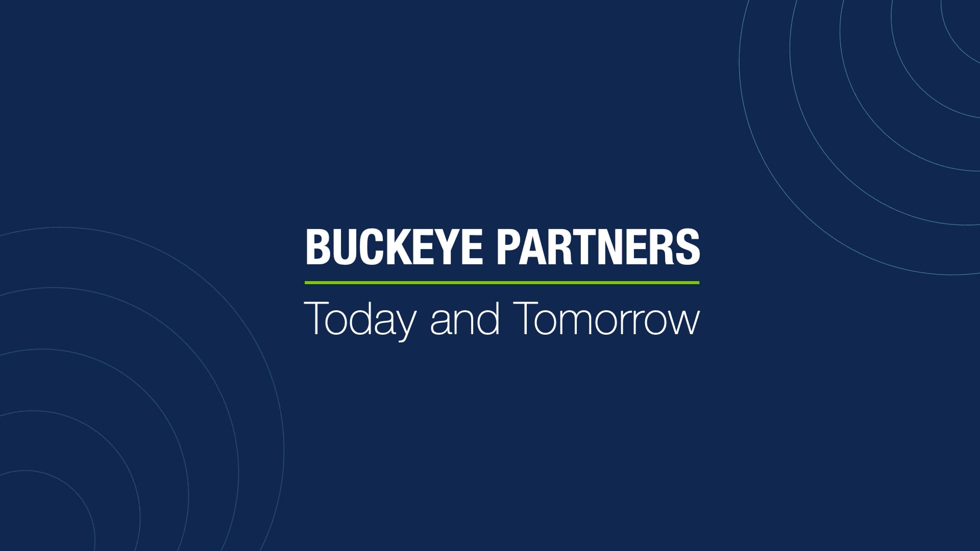 Buckeye Partners - Today and Tomorrow on Vimeo