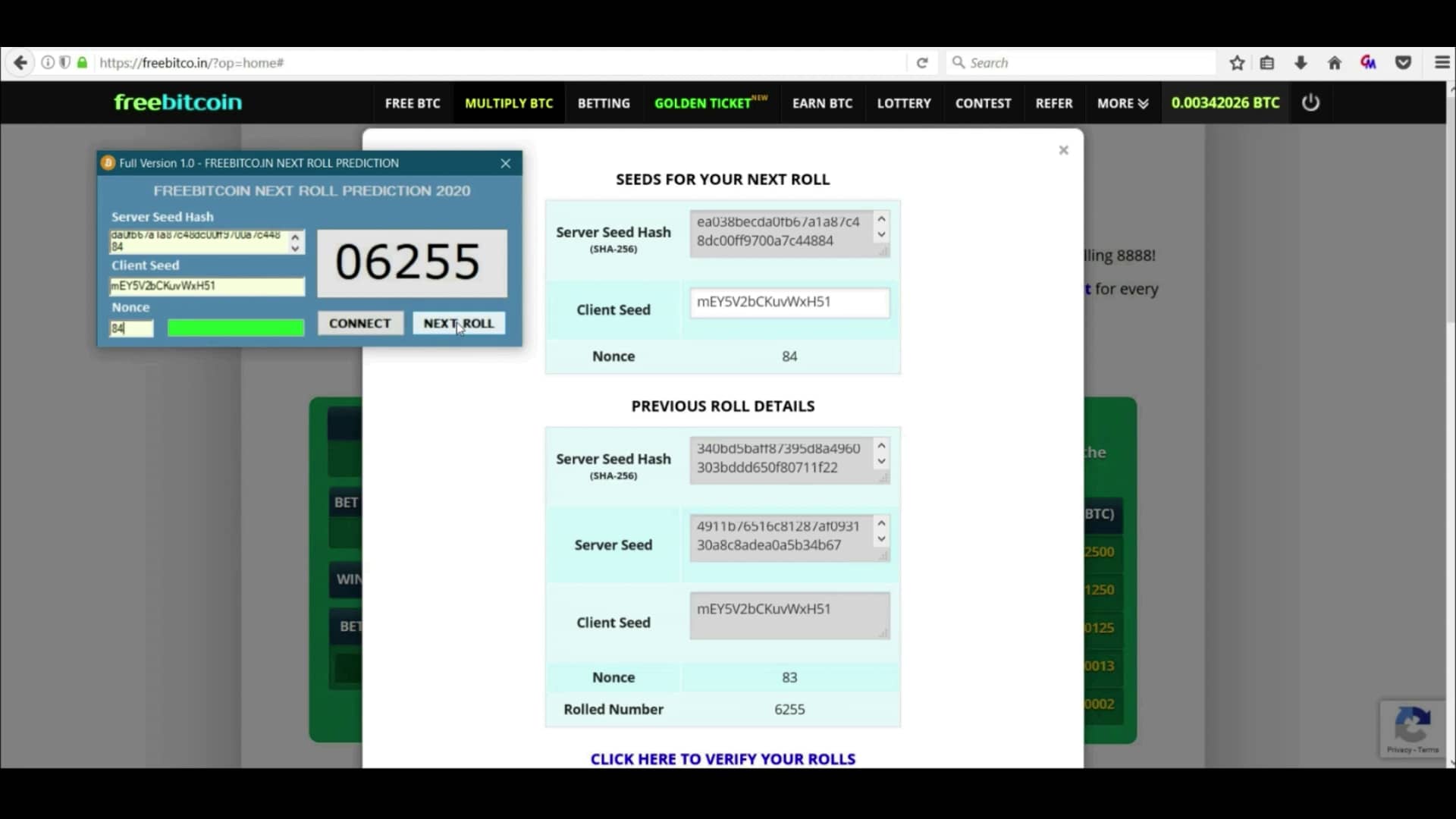Official Freebitco.in Tool Next Roll Prediction script Working 2022 on Vimeo
