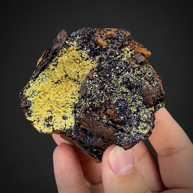 Azurite and Smithsonite - rare old classic | Tynagh Mine, Killimor ...