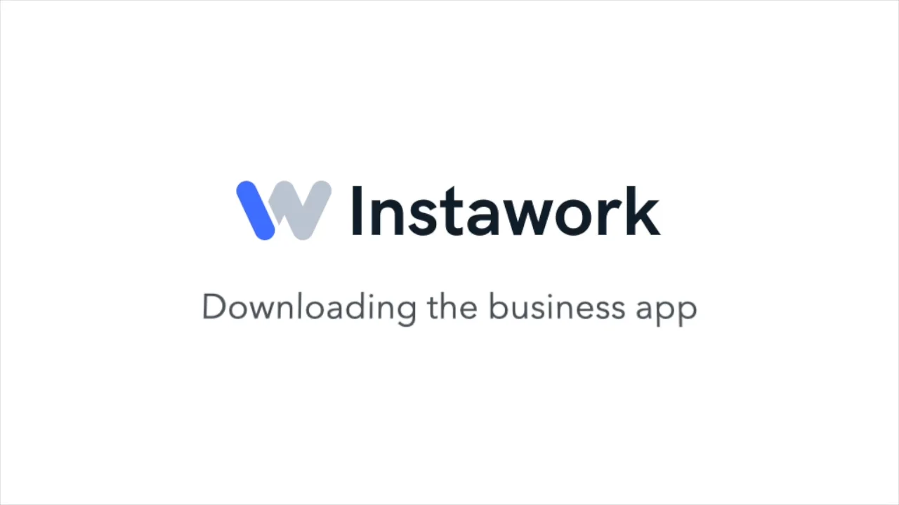 Downloading the Instawork Business App on Vimeo