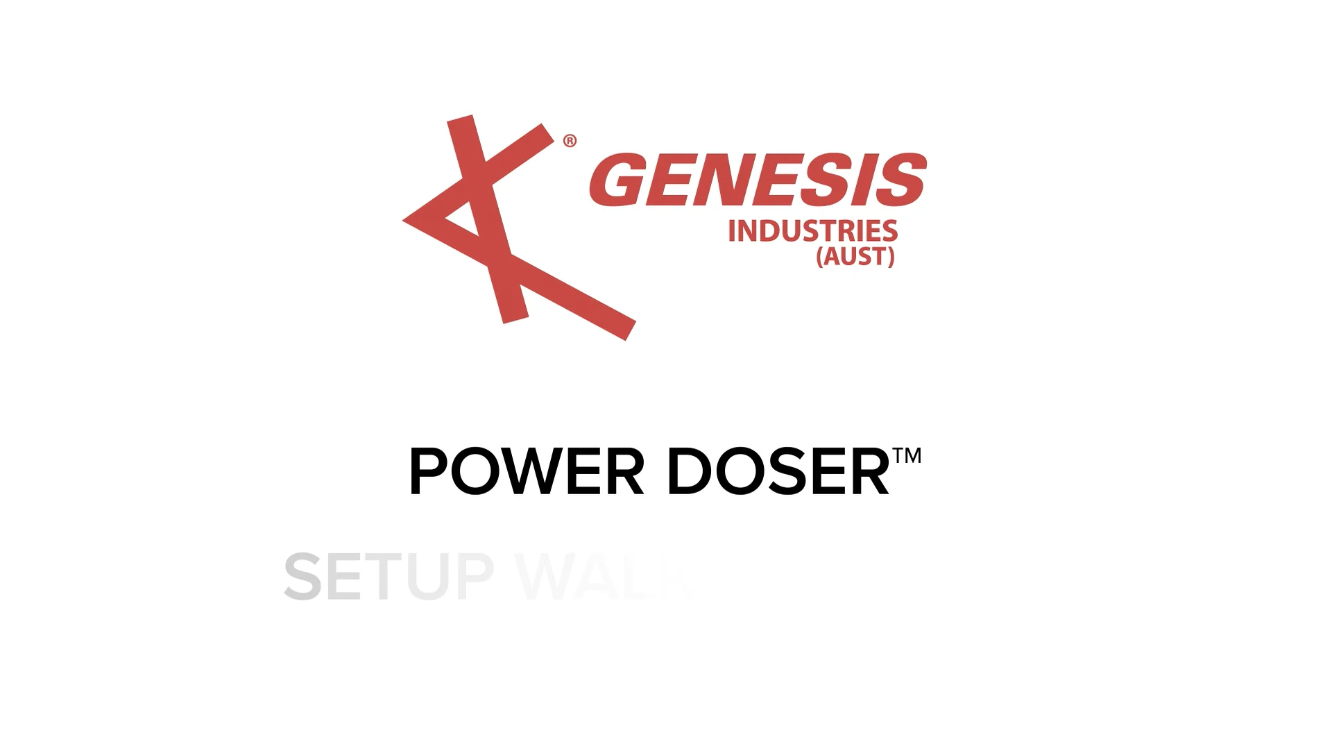 Genesis Power Doser Setting Up on Vimeo