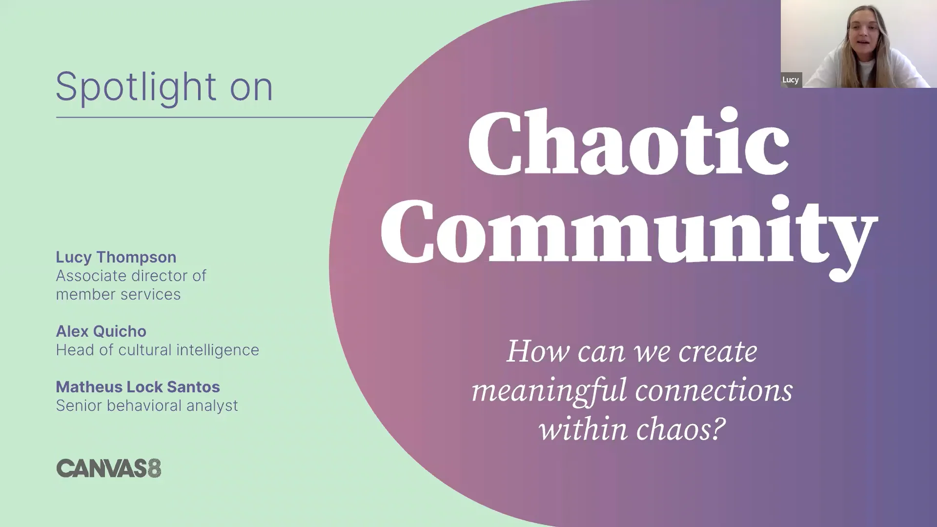 Spotlight on: Chaotic Community on Vimeo